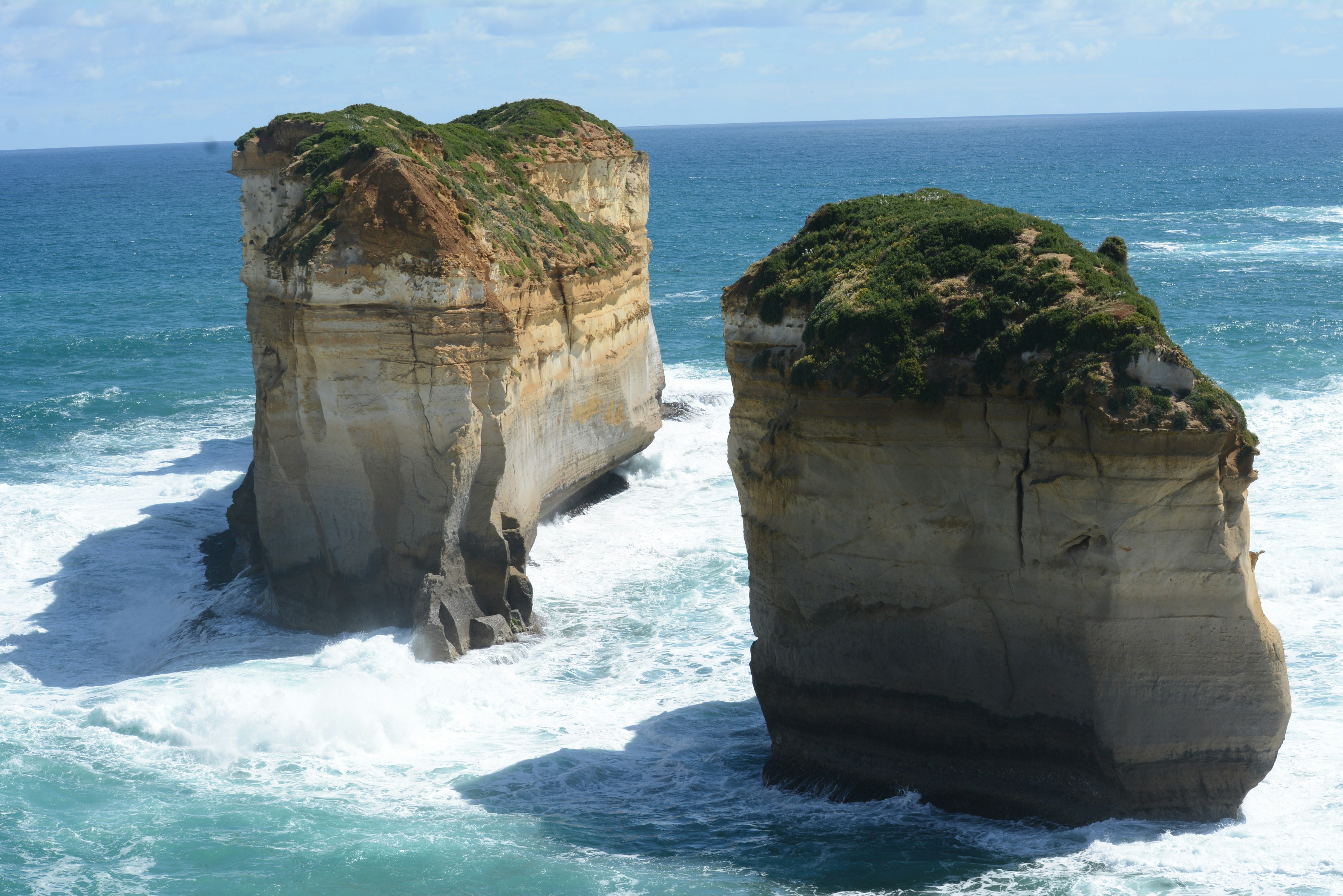 Twin Sea Stacks in Turquoise Waters