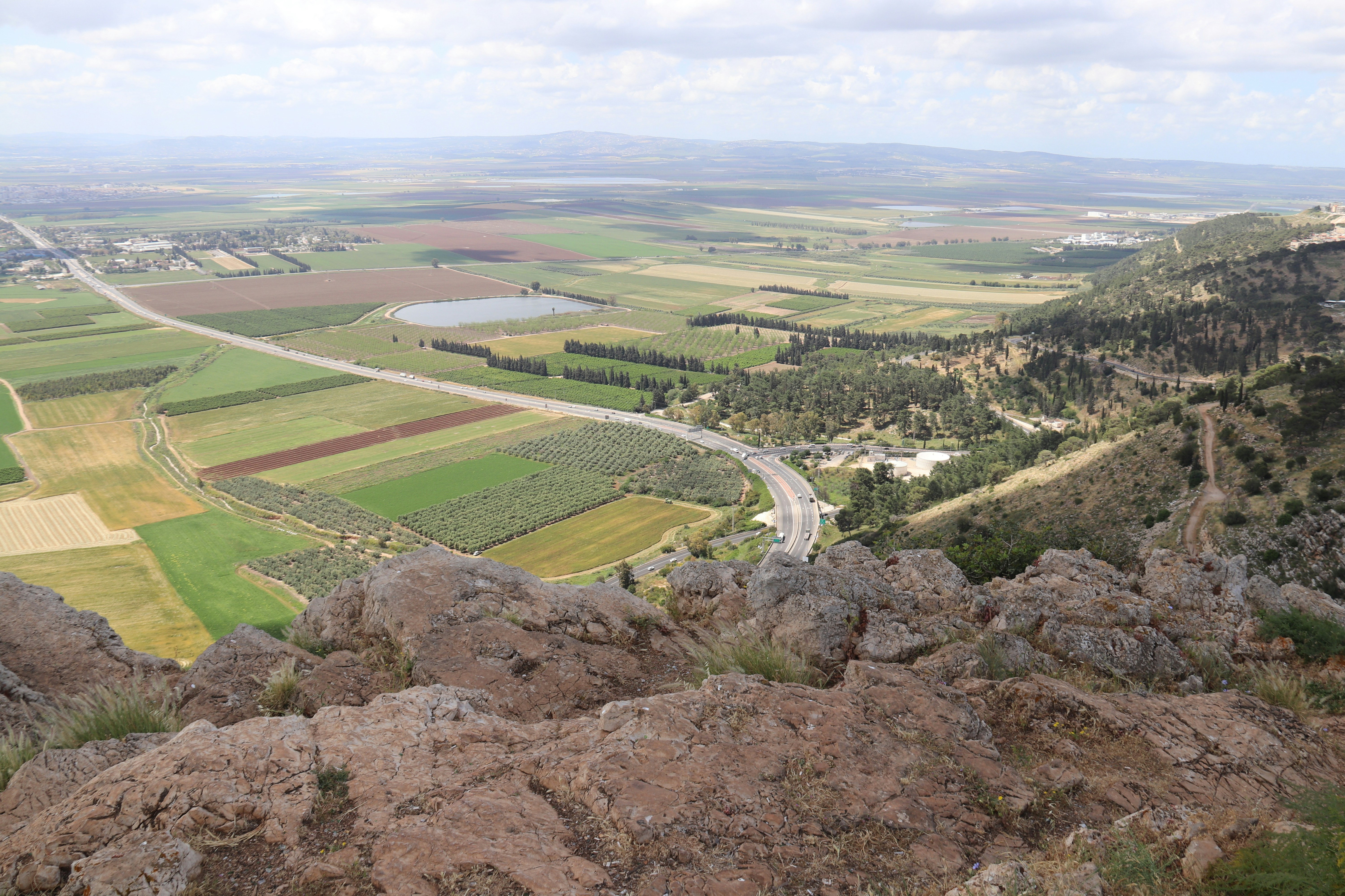 A landscape with a road and trees photo – Free Mount precipice Image on ...