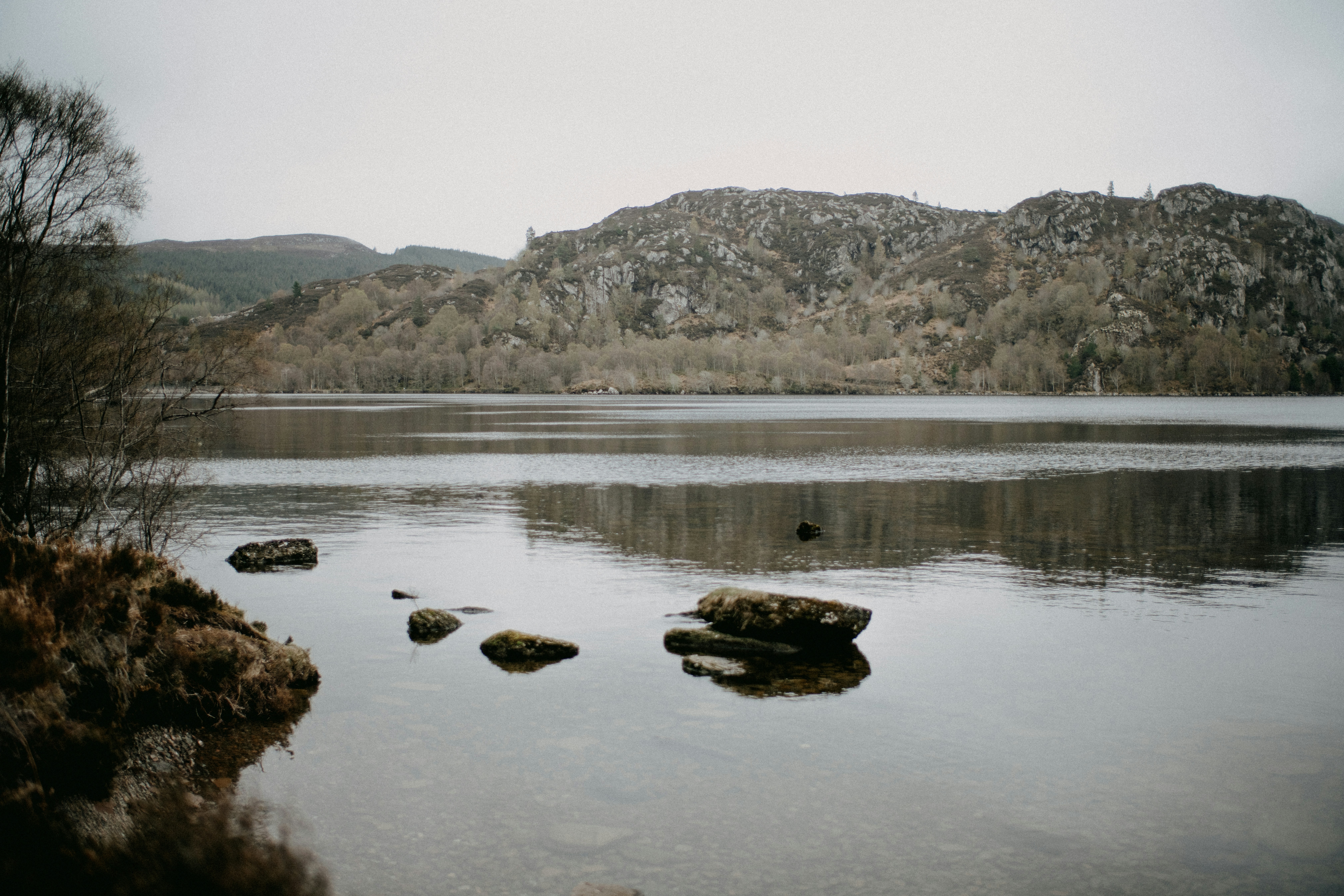 Foto zum Thema Ein See mit Felsen und Bäumen – Kostenloses Bild zu ...