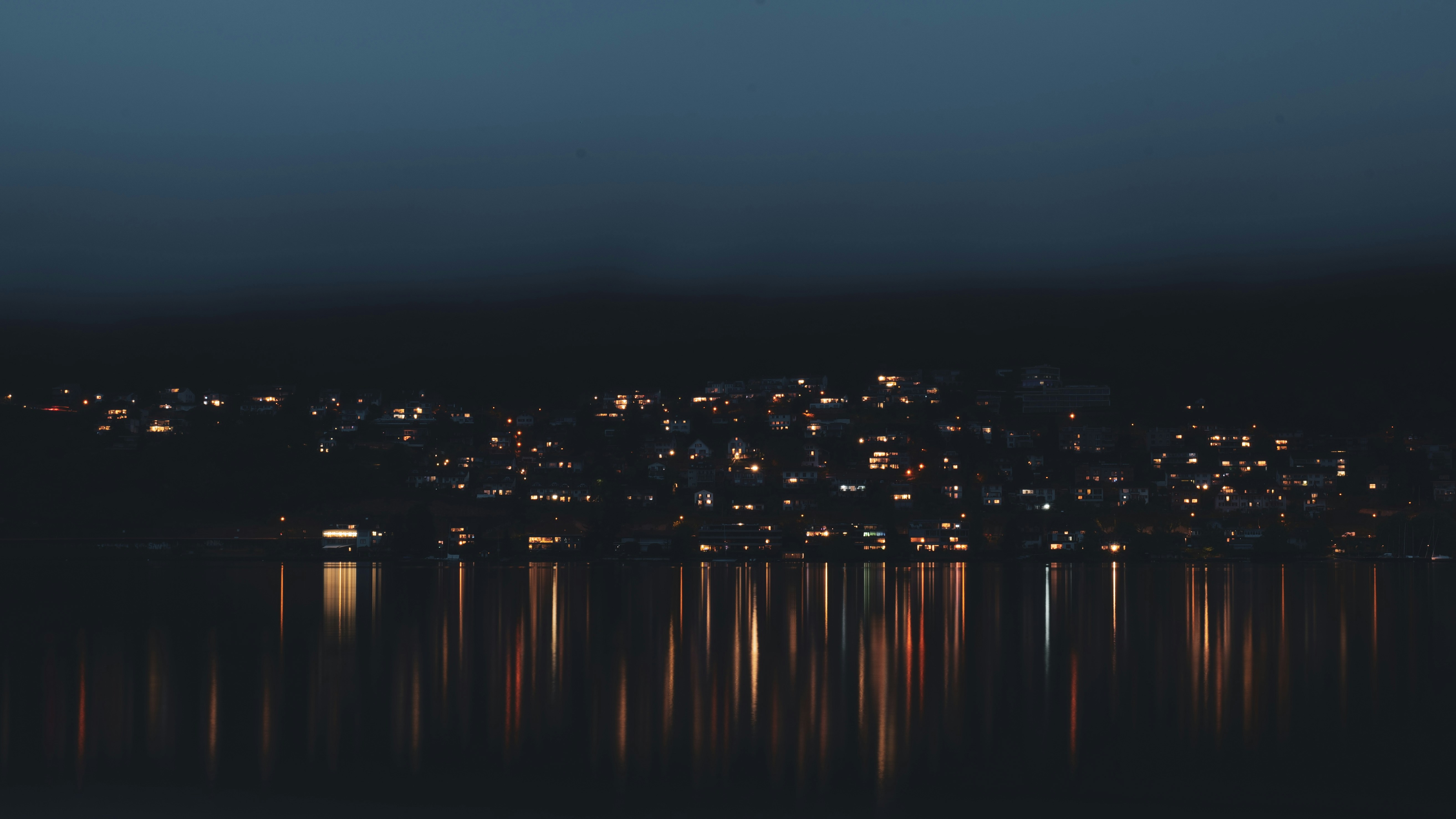 a city at night