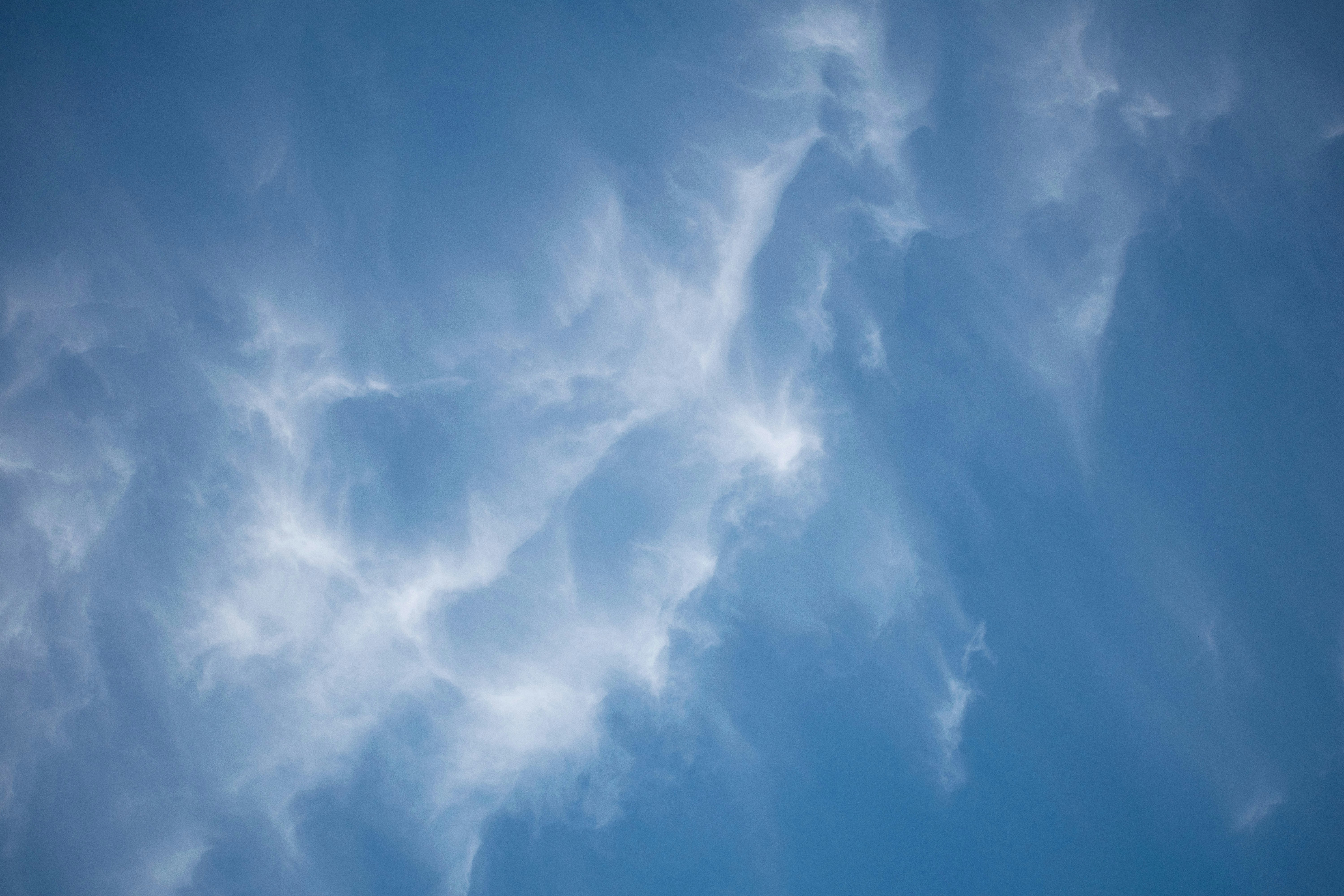 a blue sky with clouds
