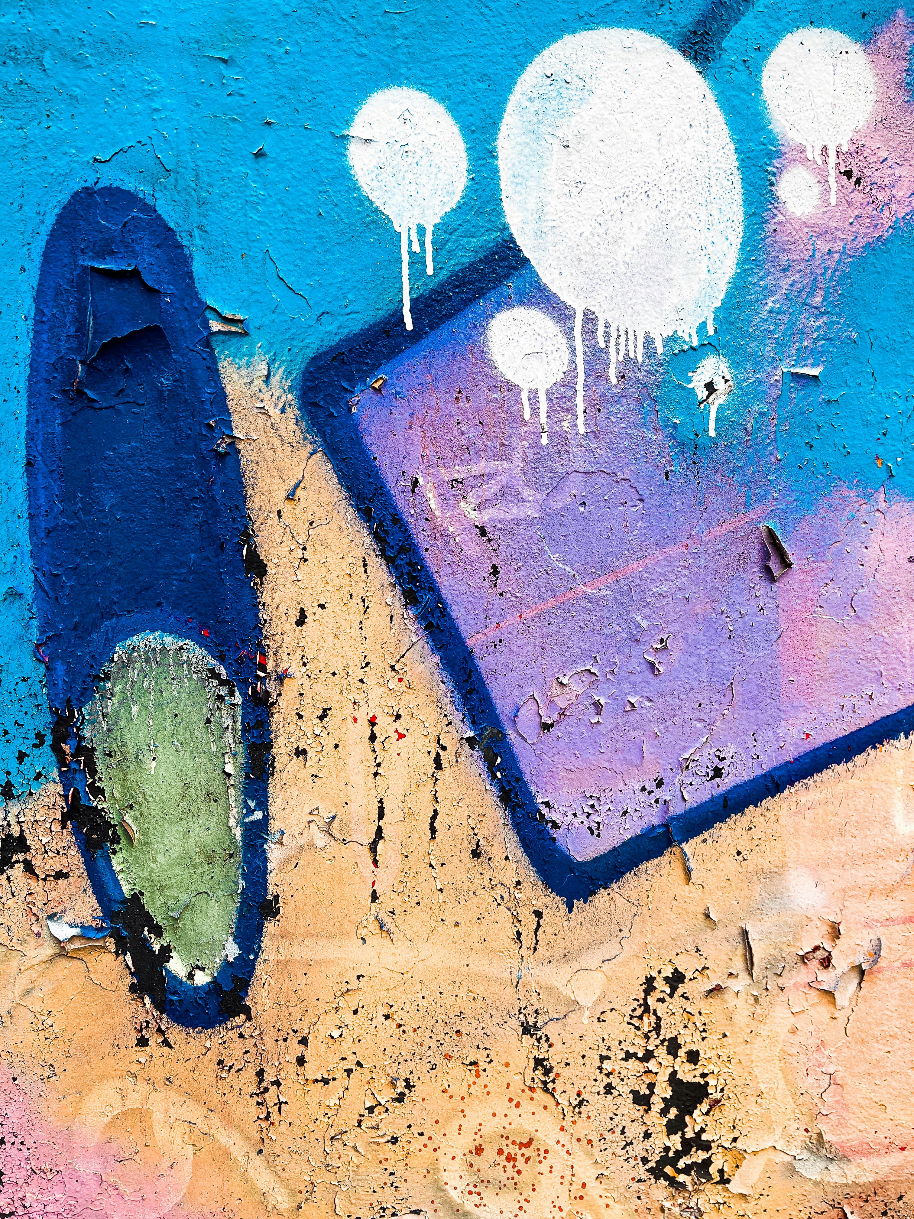 A close-up of a painted wall photo – Free Art Image on Unsplash