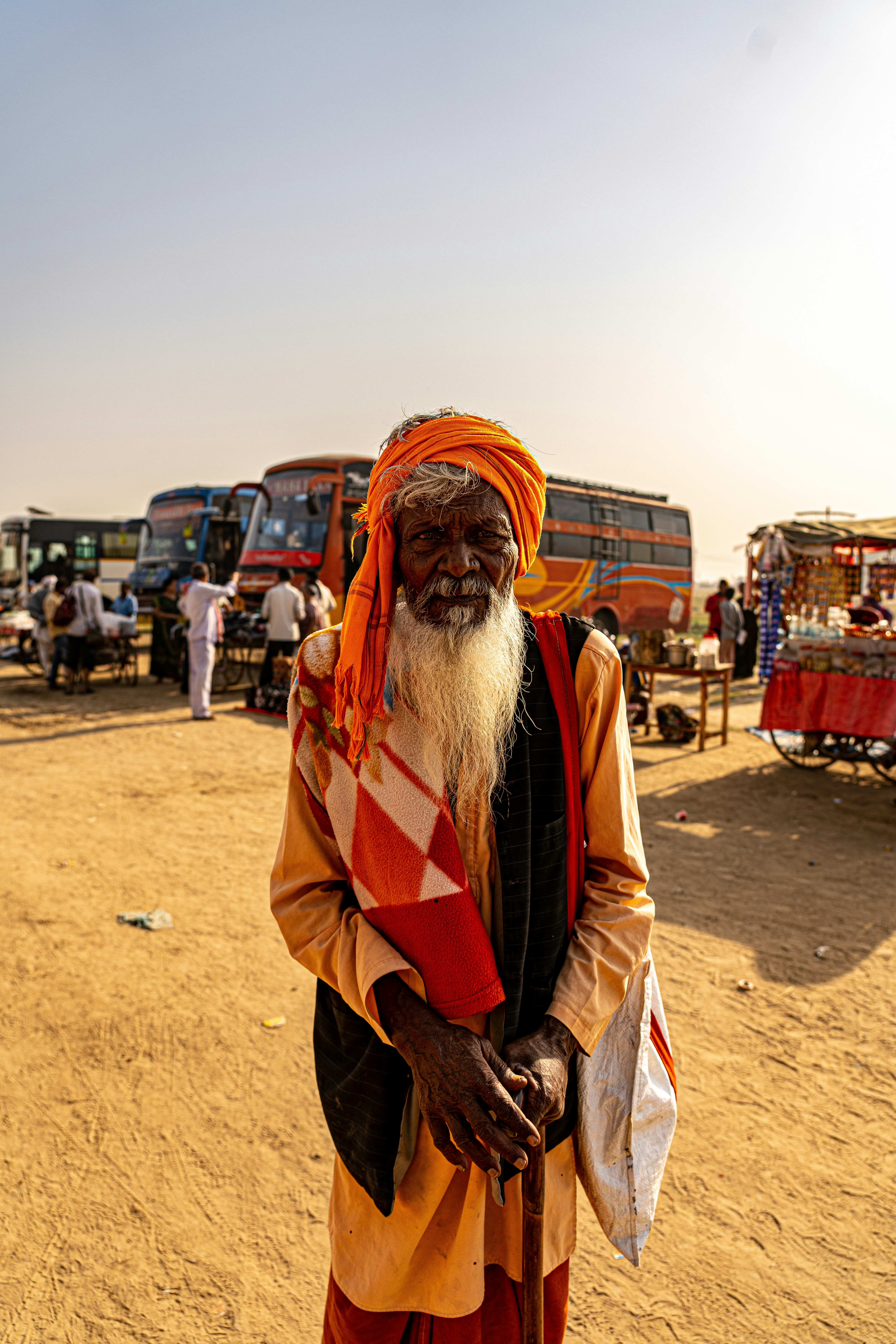 Baba from Prayagraj  | a person wearing a robe