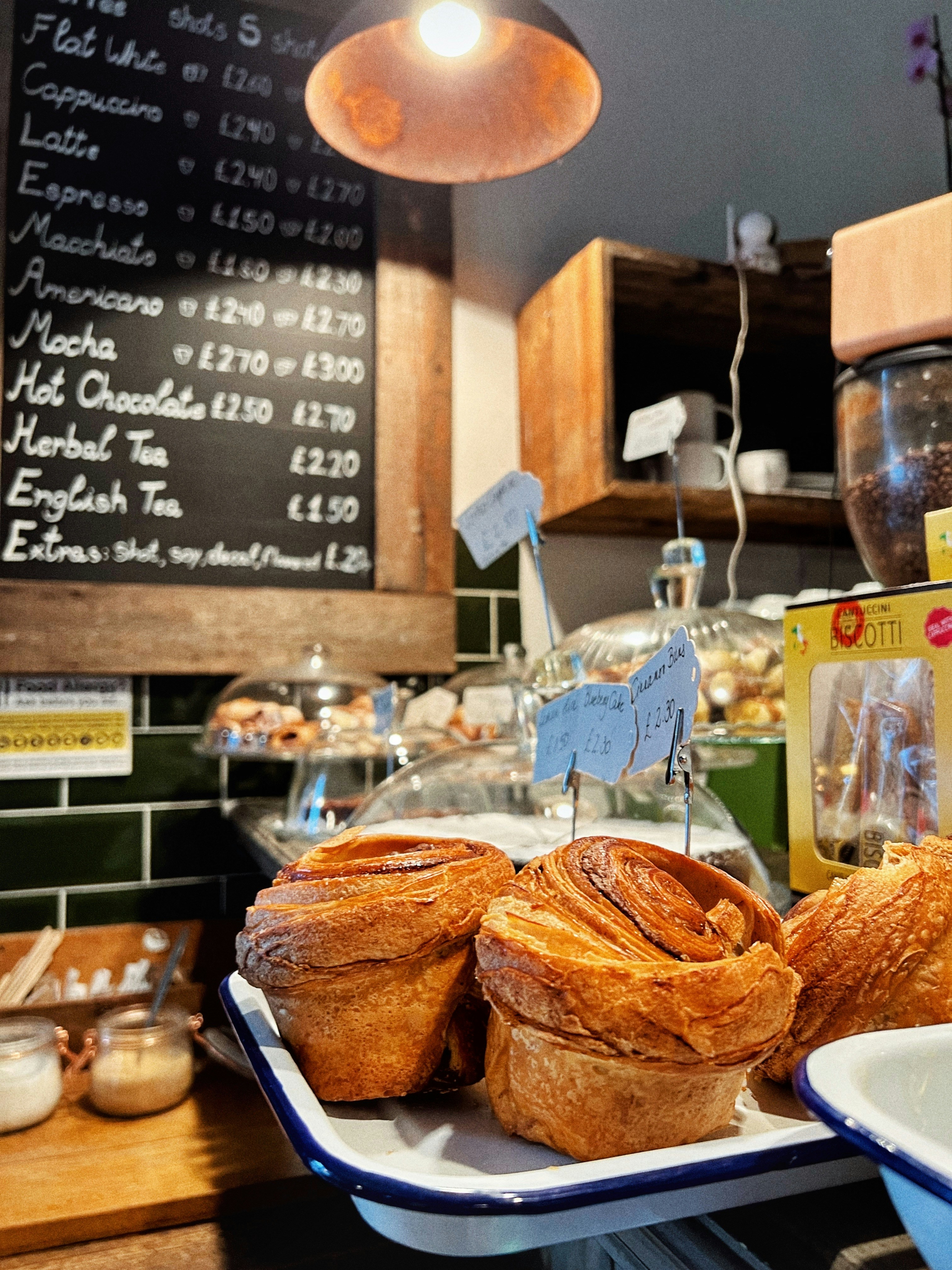 Cinnamon Spirals at the Café Counter
