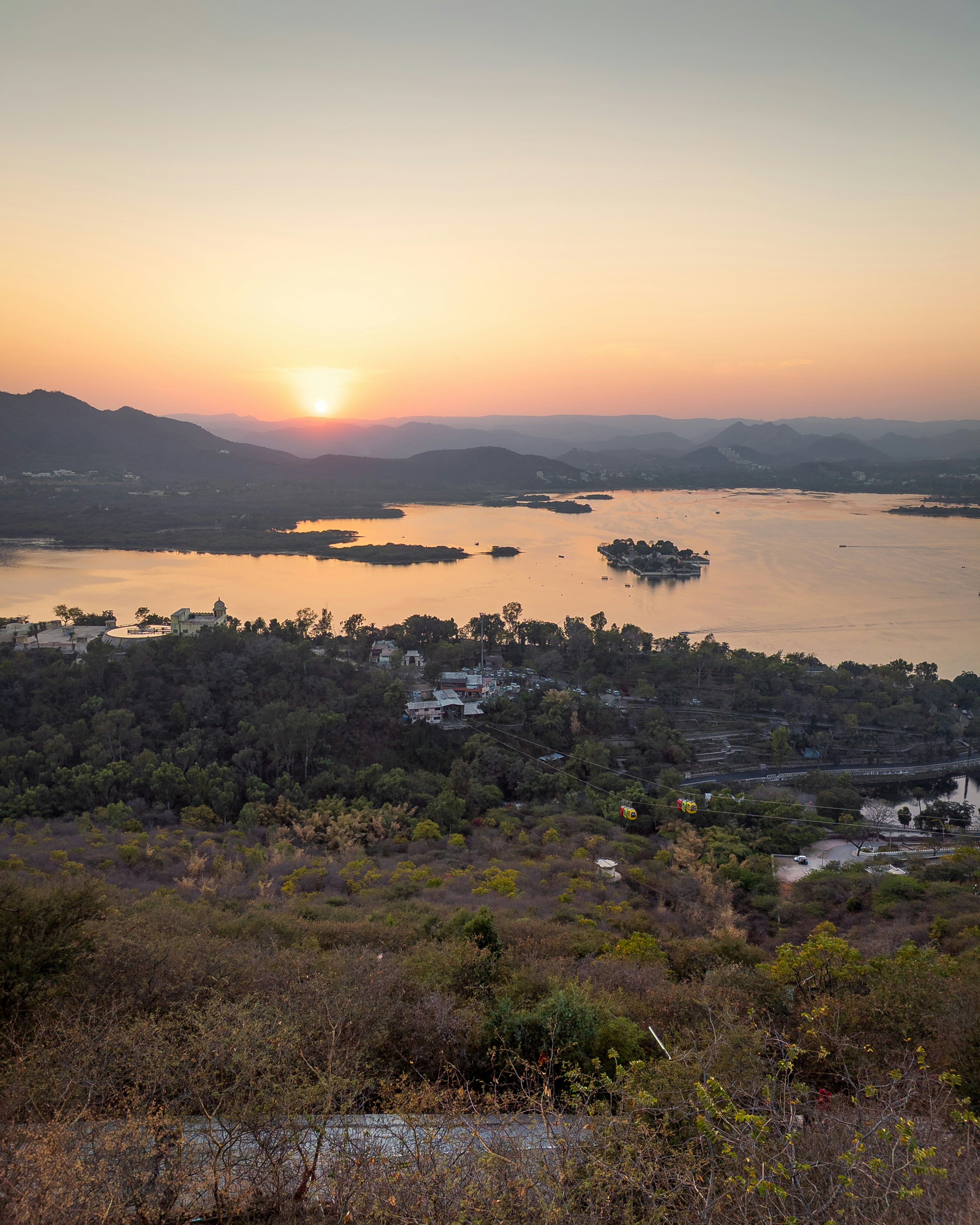 A landscape with trees and buildings photo – Free Udaipur Image on Unsplash