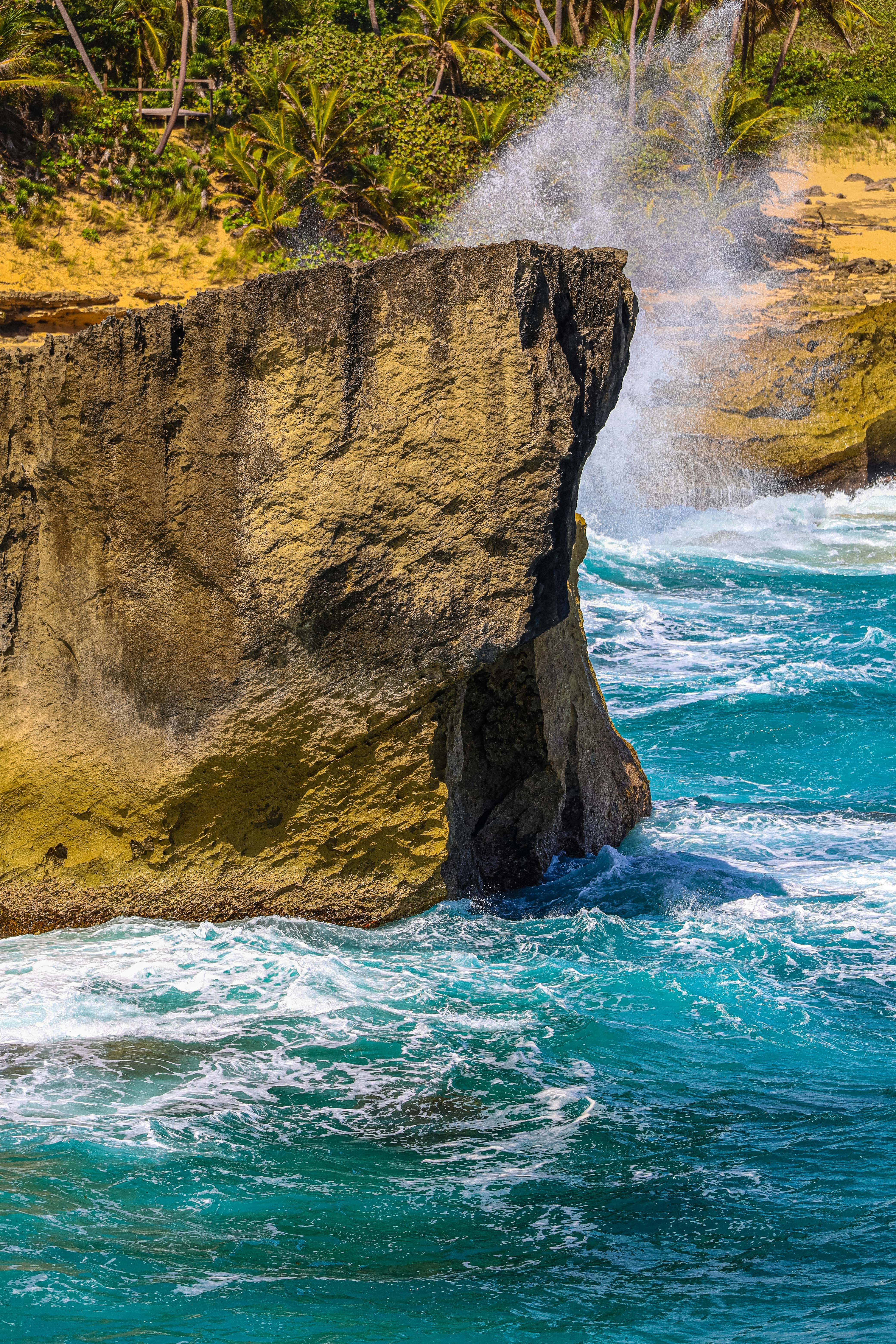 Foto Una gran roca en el agua – Imagen Estados Unidos gratis en Unsplash
