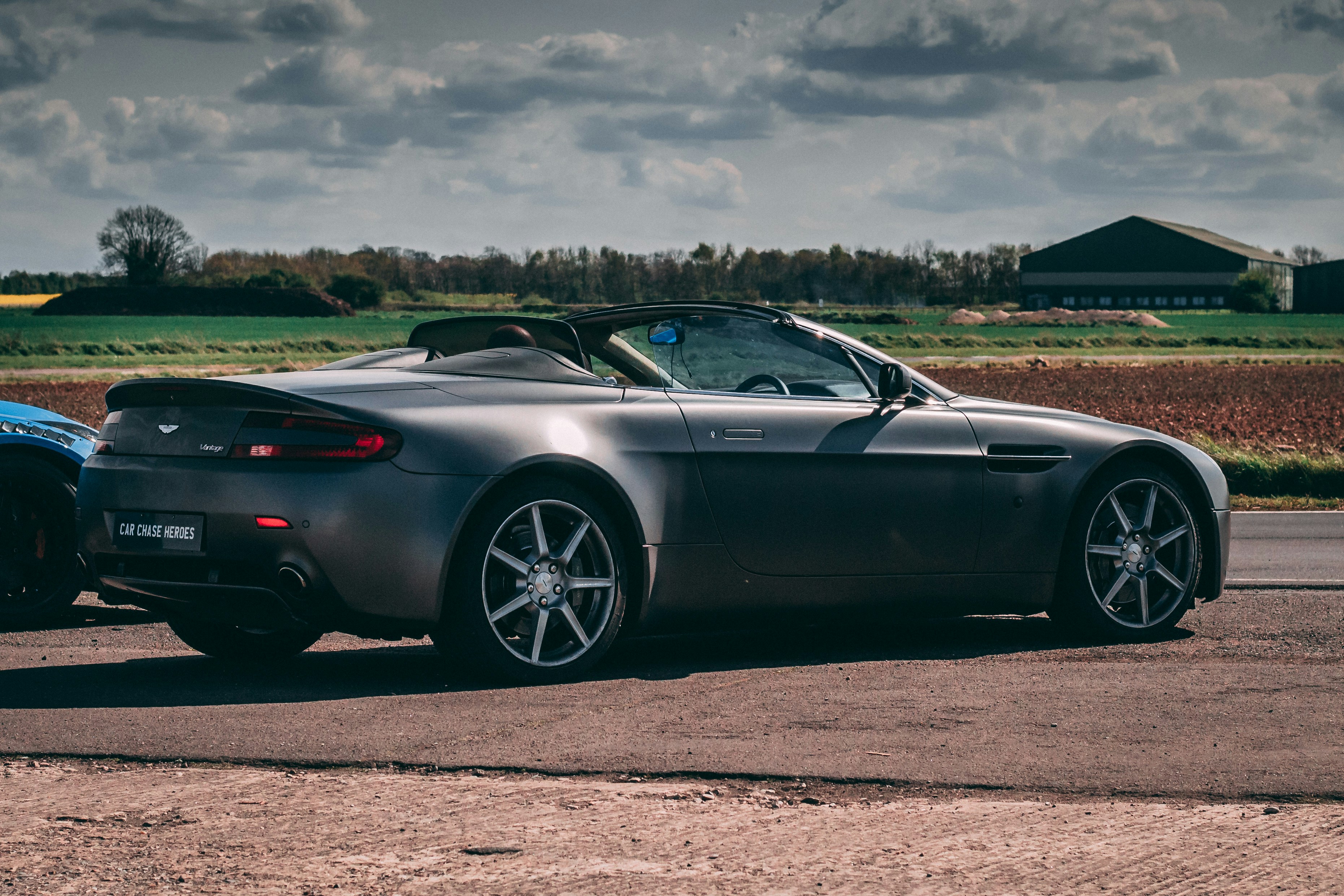 Sleek Convertible on a Sunlit Runway