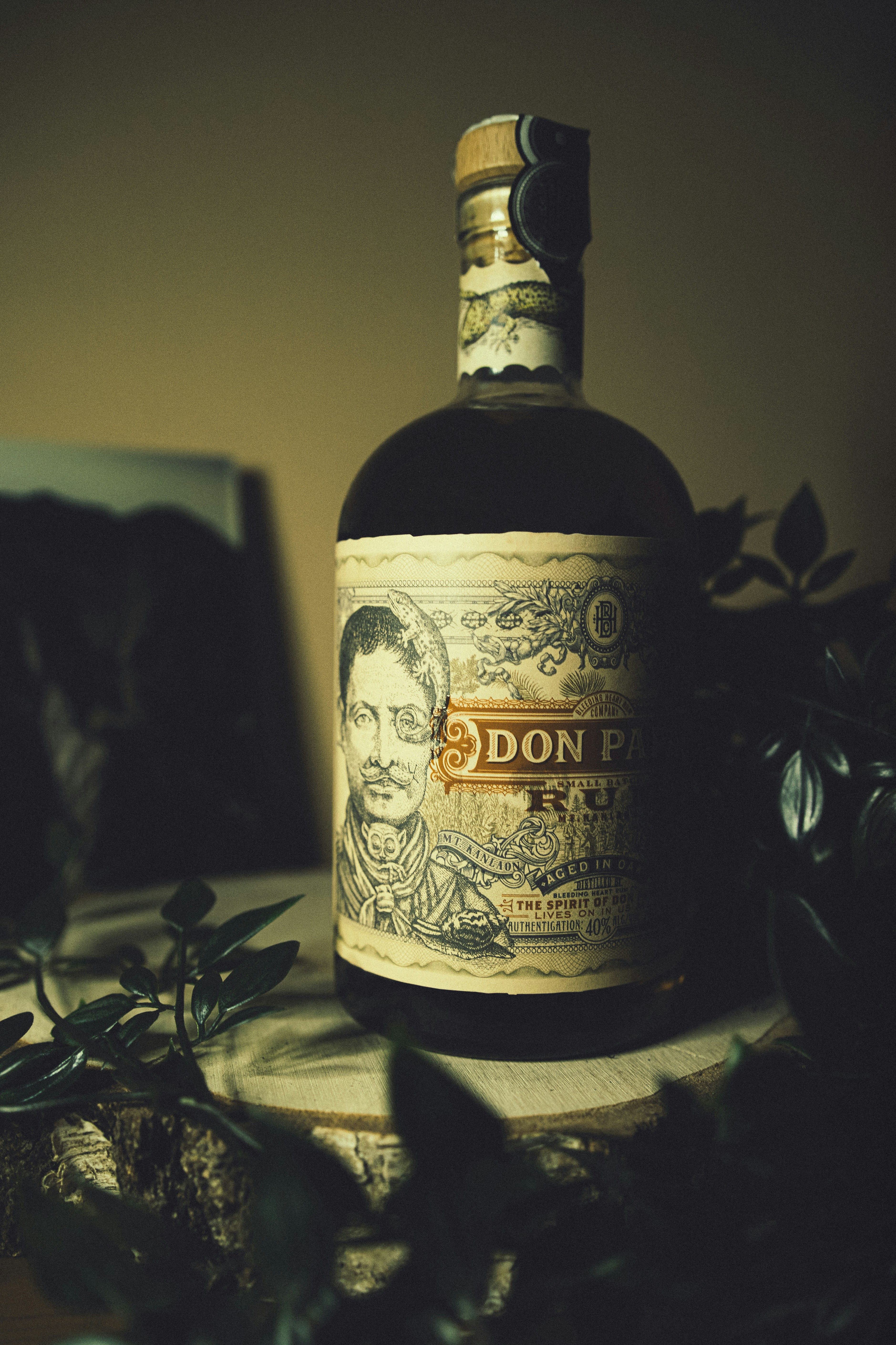 a bottle of alcohol
