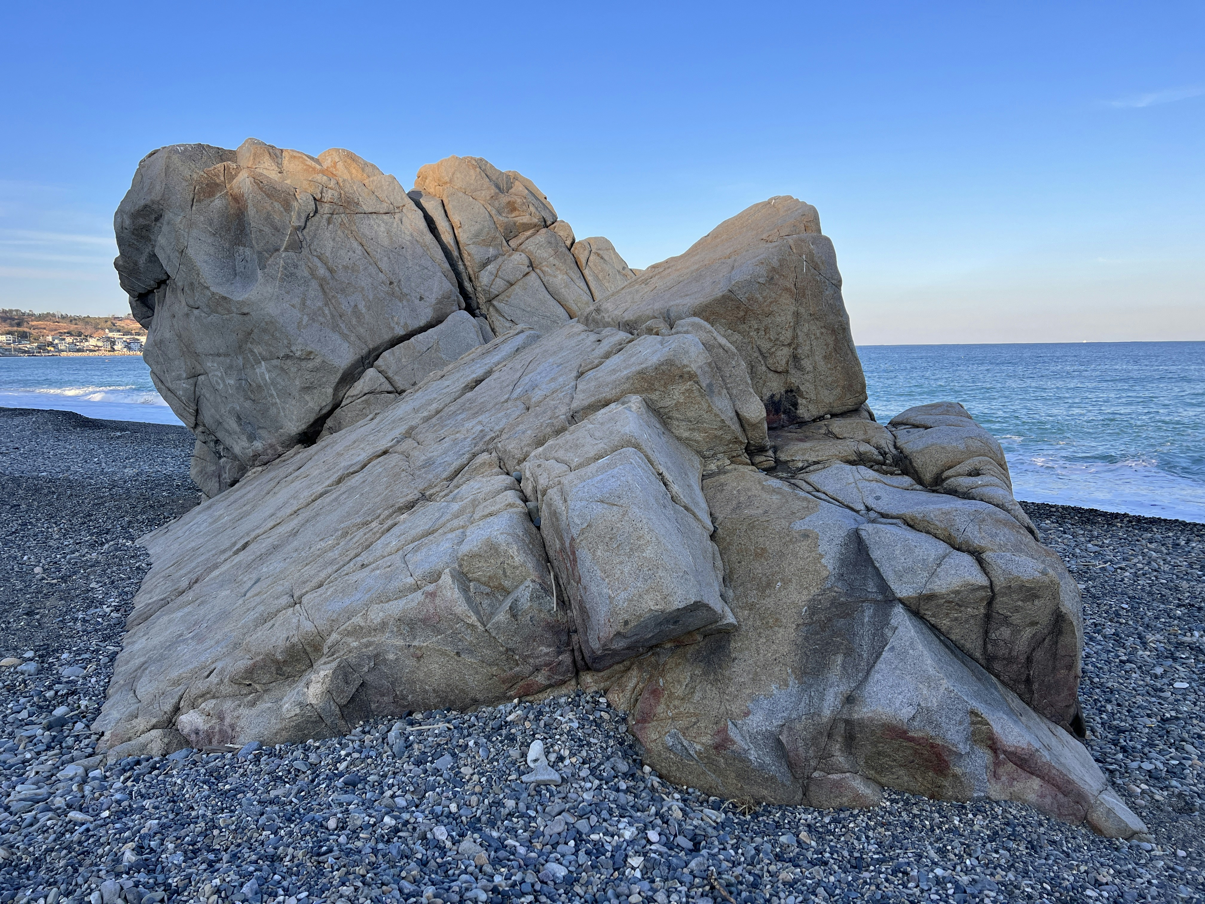 Coastal Granite Monoliths Framing a Calm Atlantic Horizon