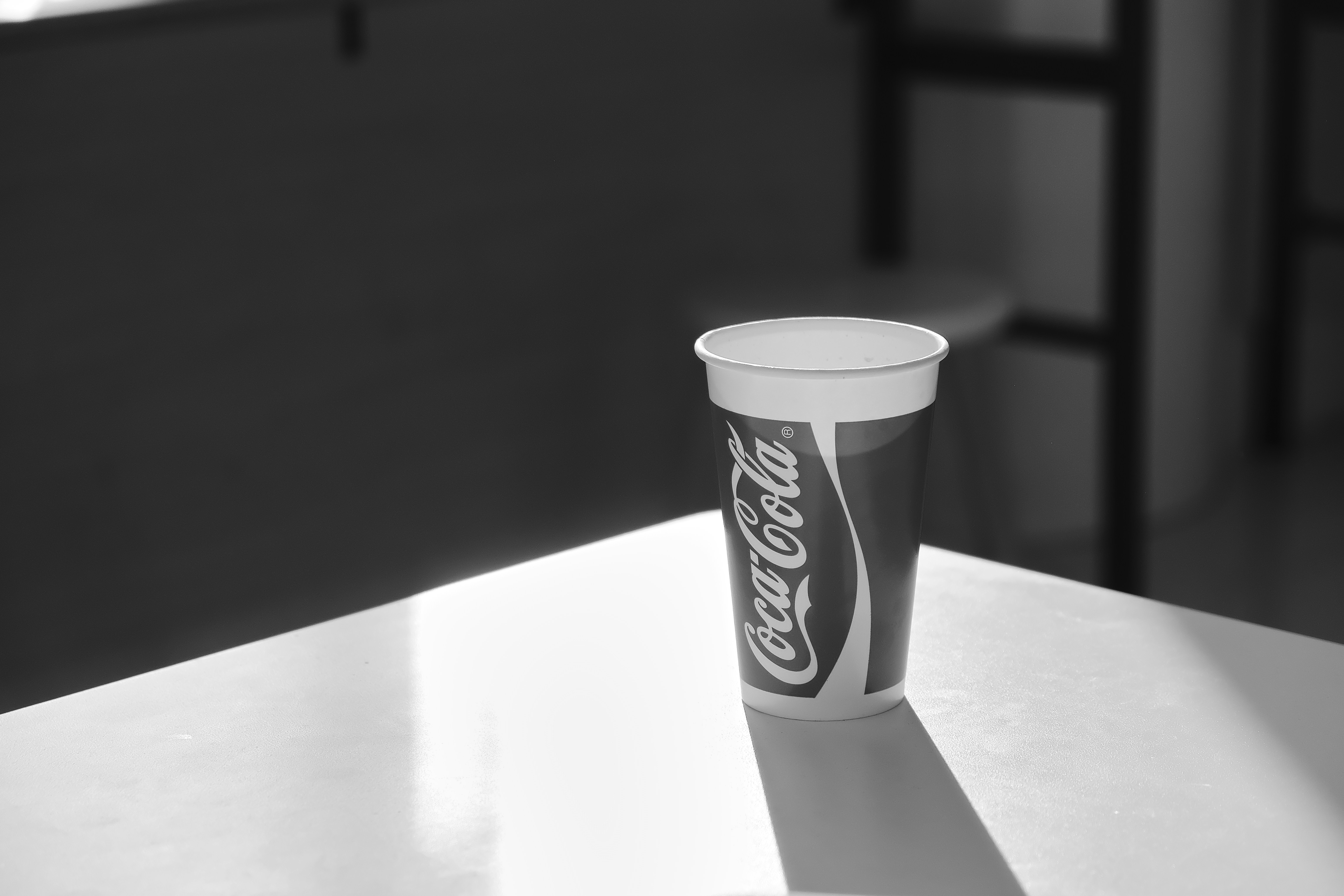 a coffee cup on a table