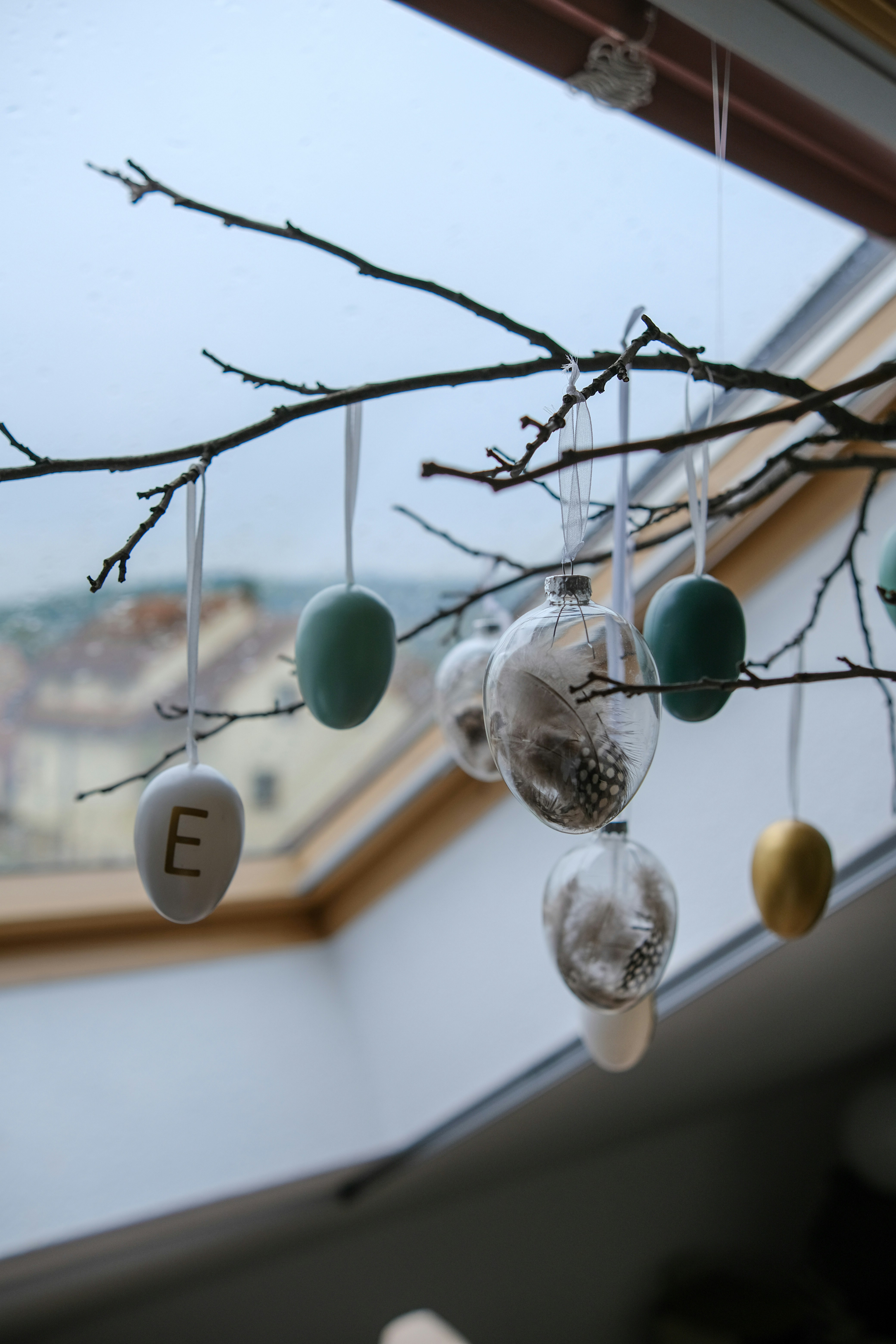 Hanging Easter Orbs: Branches of Glass and Color