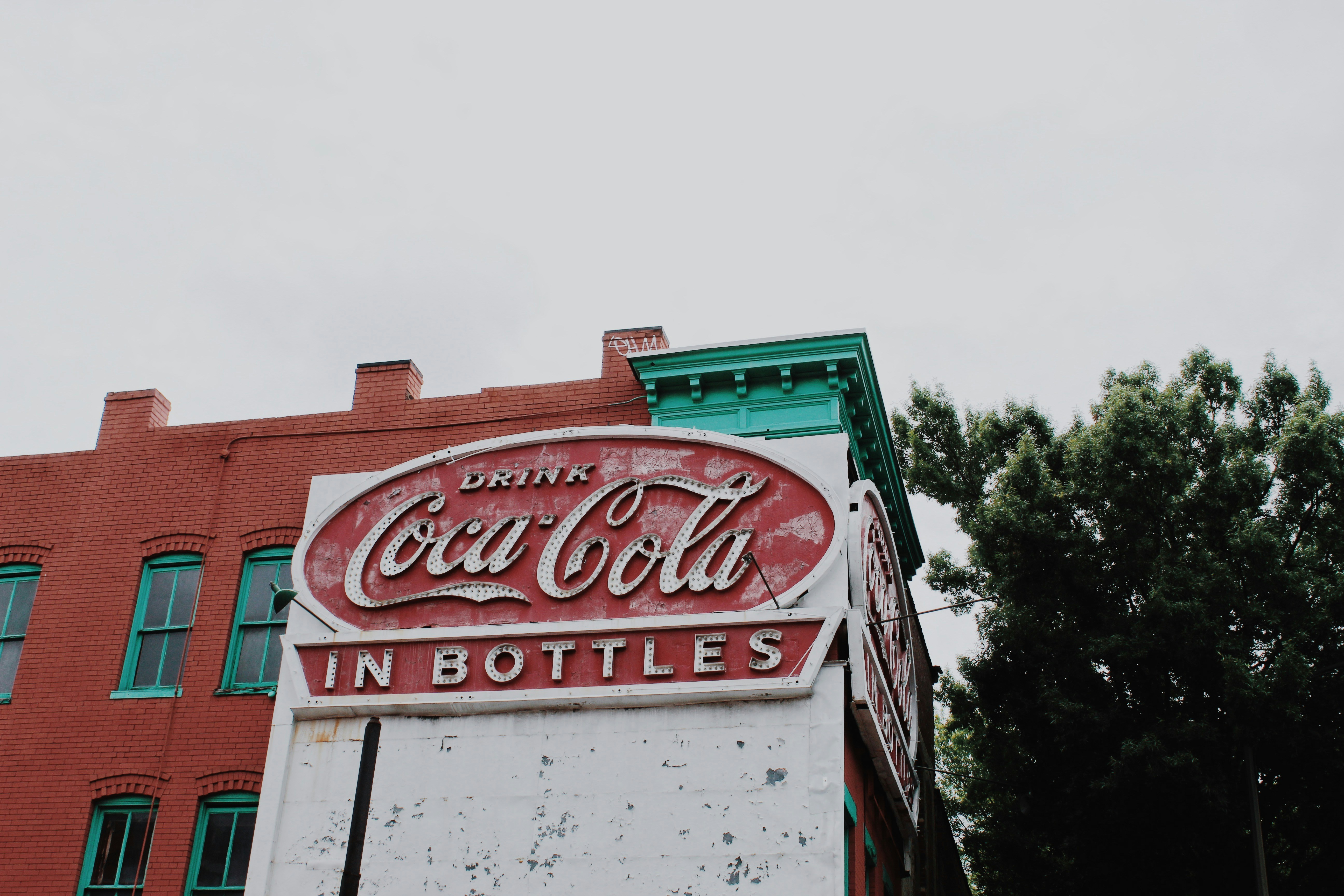 Vintage Signage Against Urban Brickwork