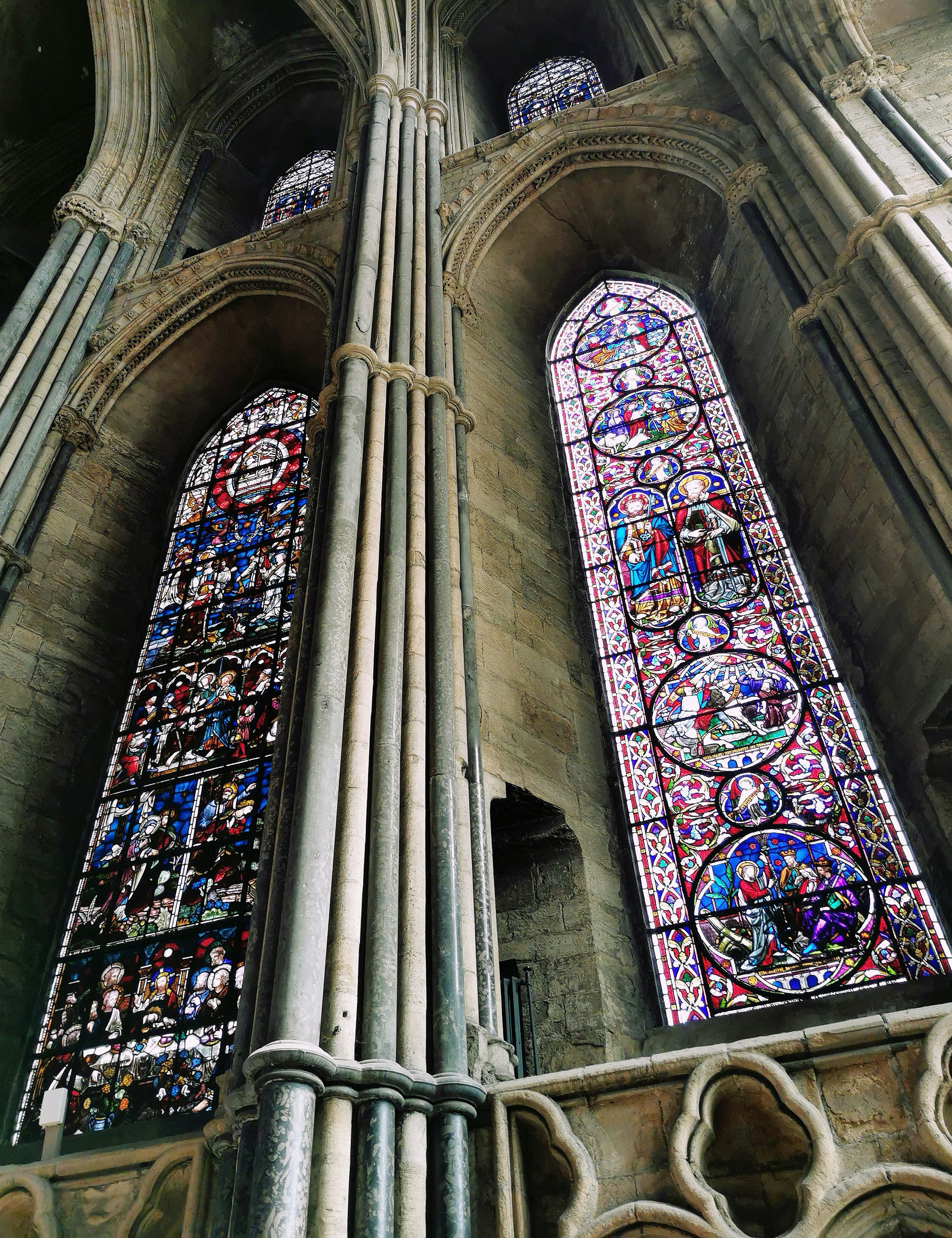 A large cathedral with stained glass windows photo – Free Art Image on ...