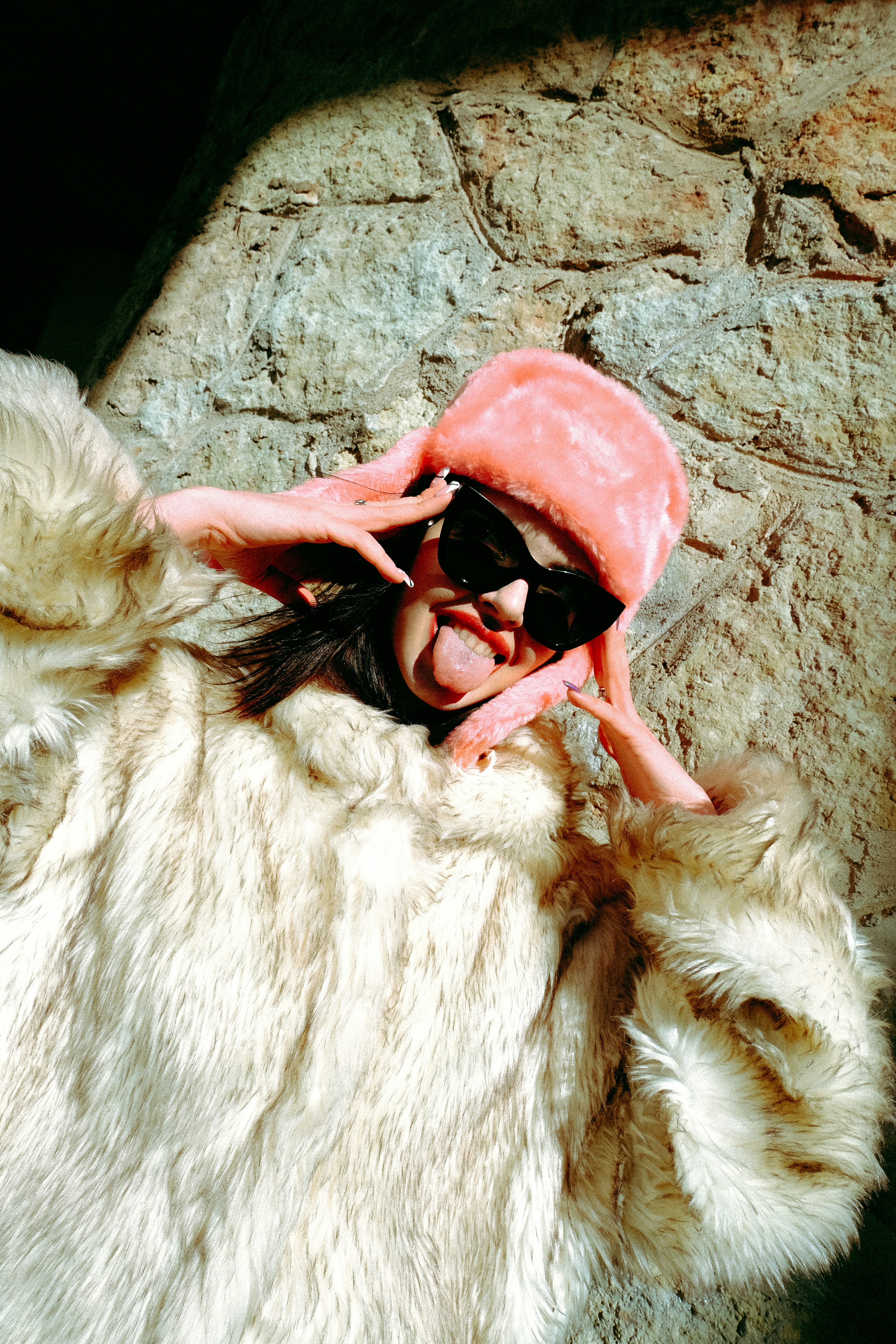 a dog with a crab in its mouth
