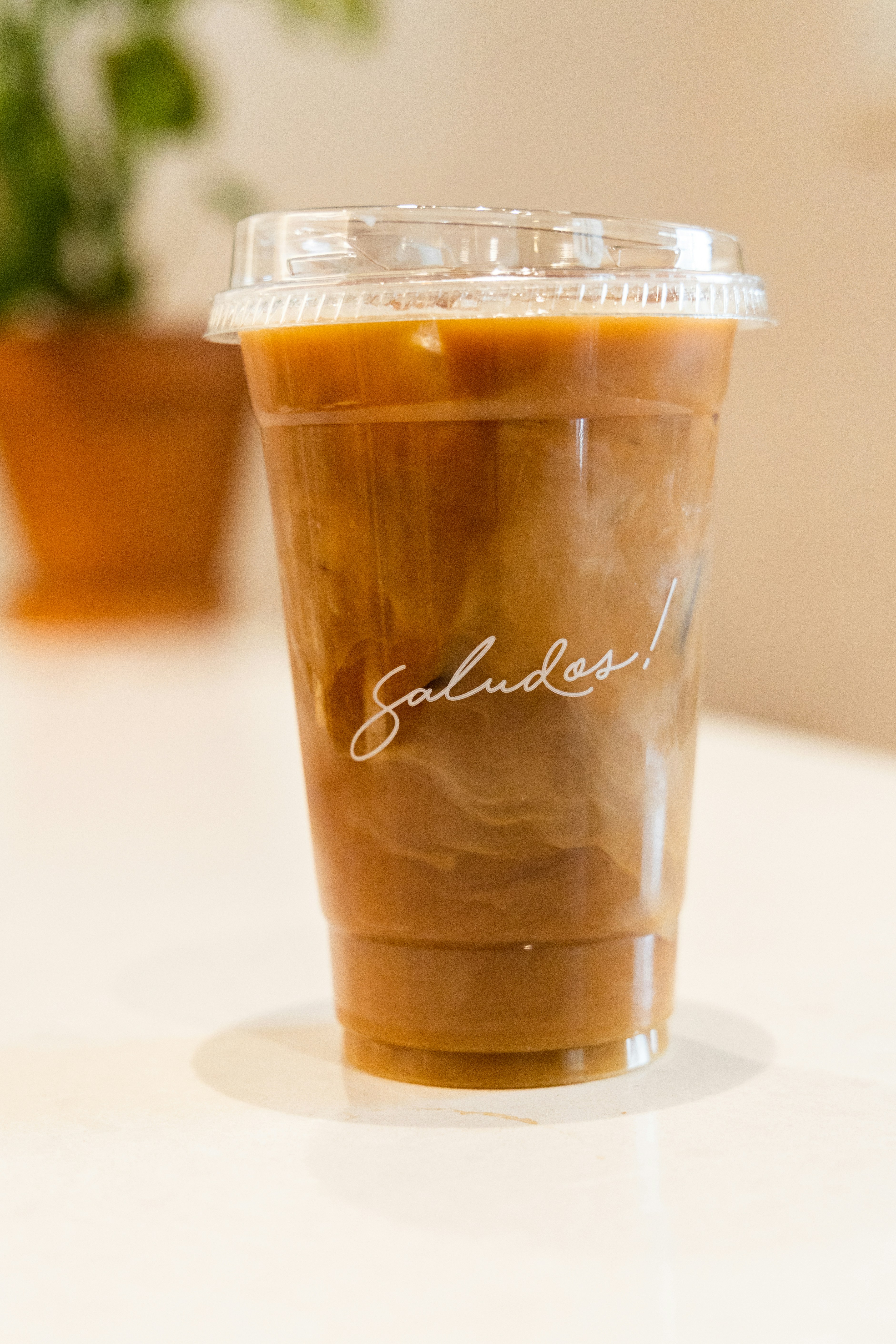 Salud in a Cup: Marble Milk Swirls in an Iced Coffee