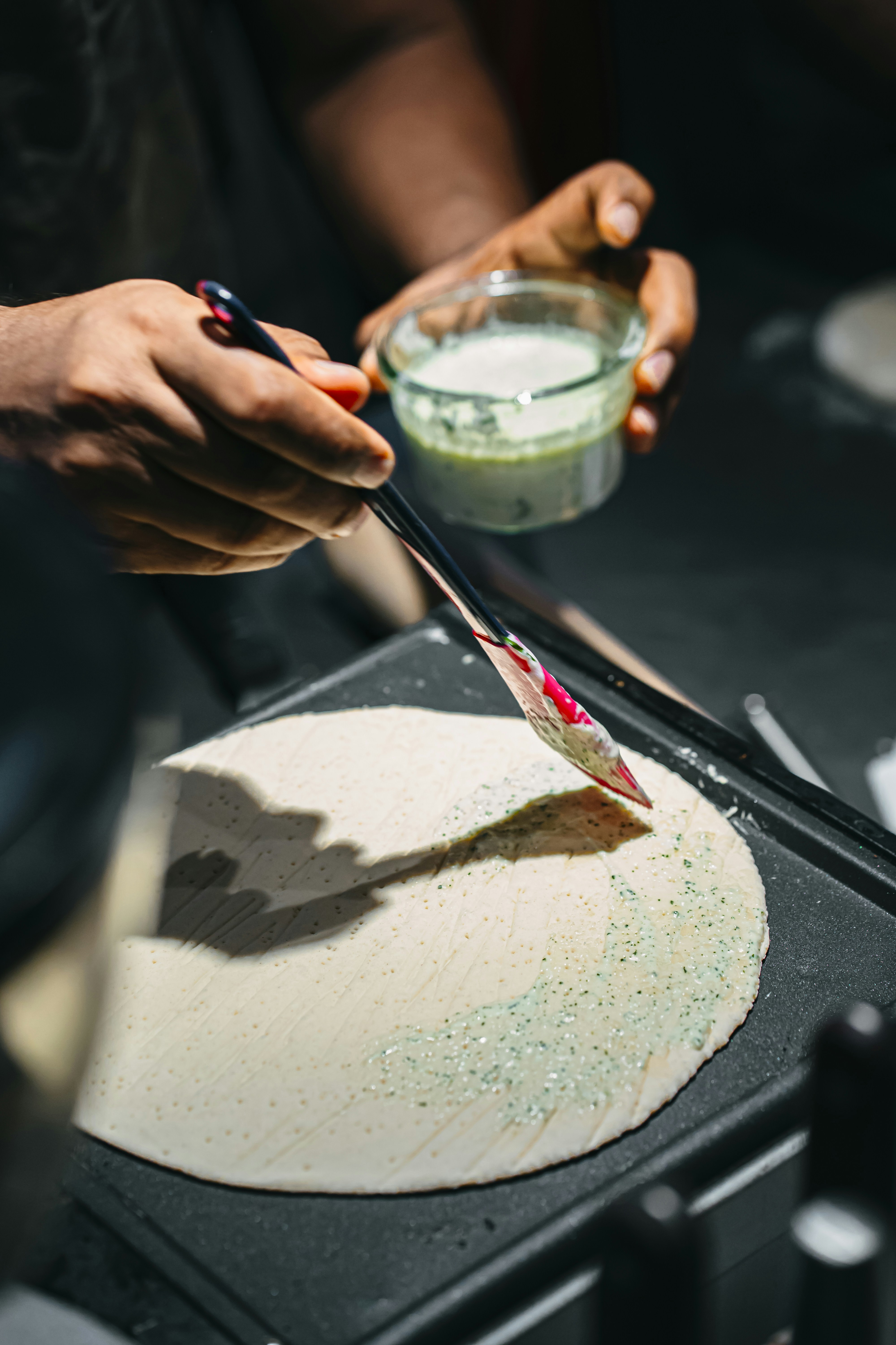 Painted Crepe: The Careful Brush of Color on a Crepe Canvas