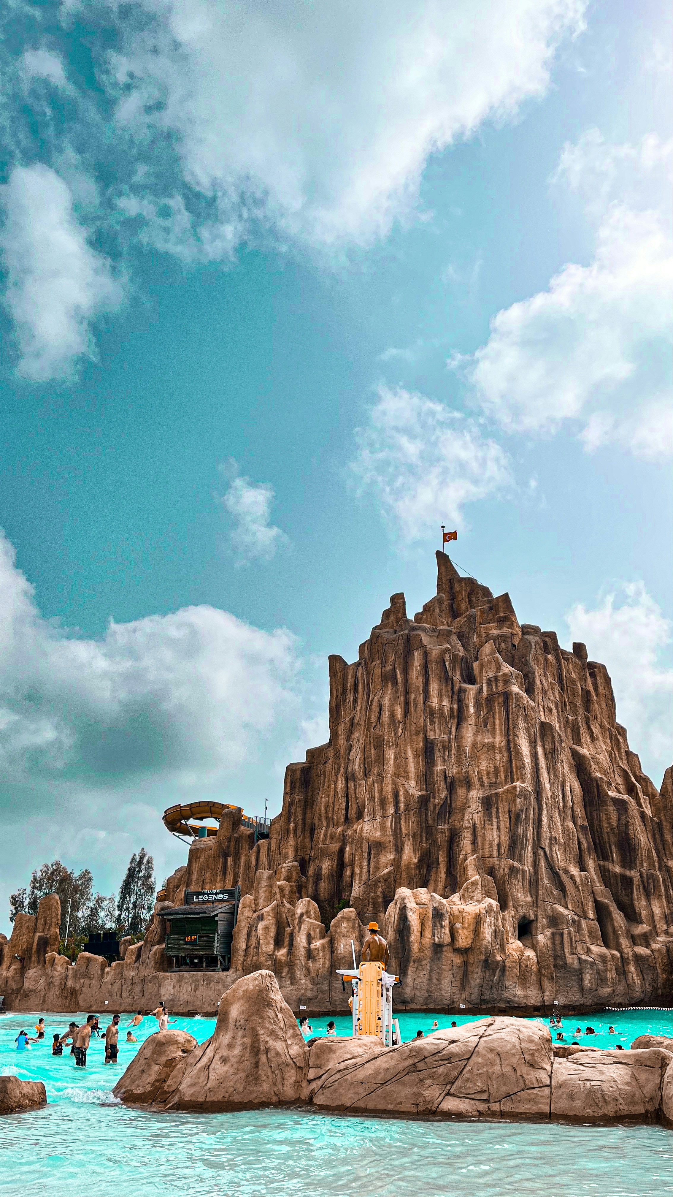 Summit of the Rock Dome: Lifeguards and Turquoise Waters