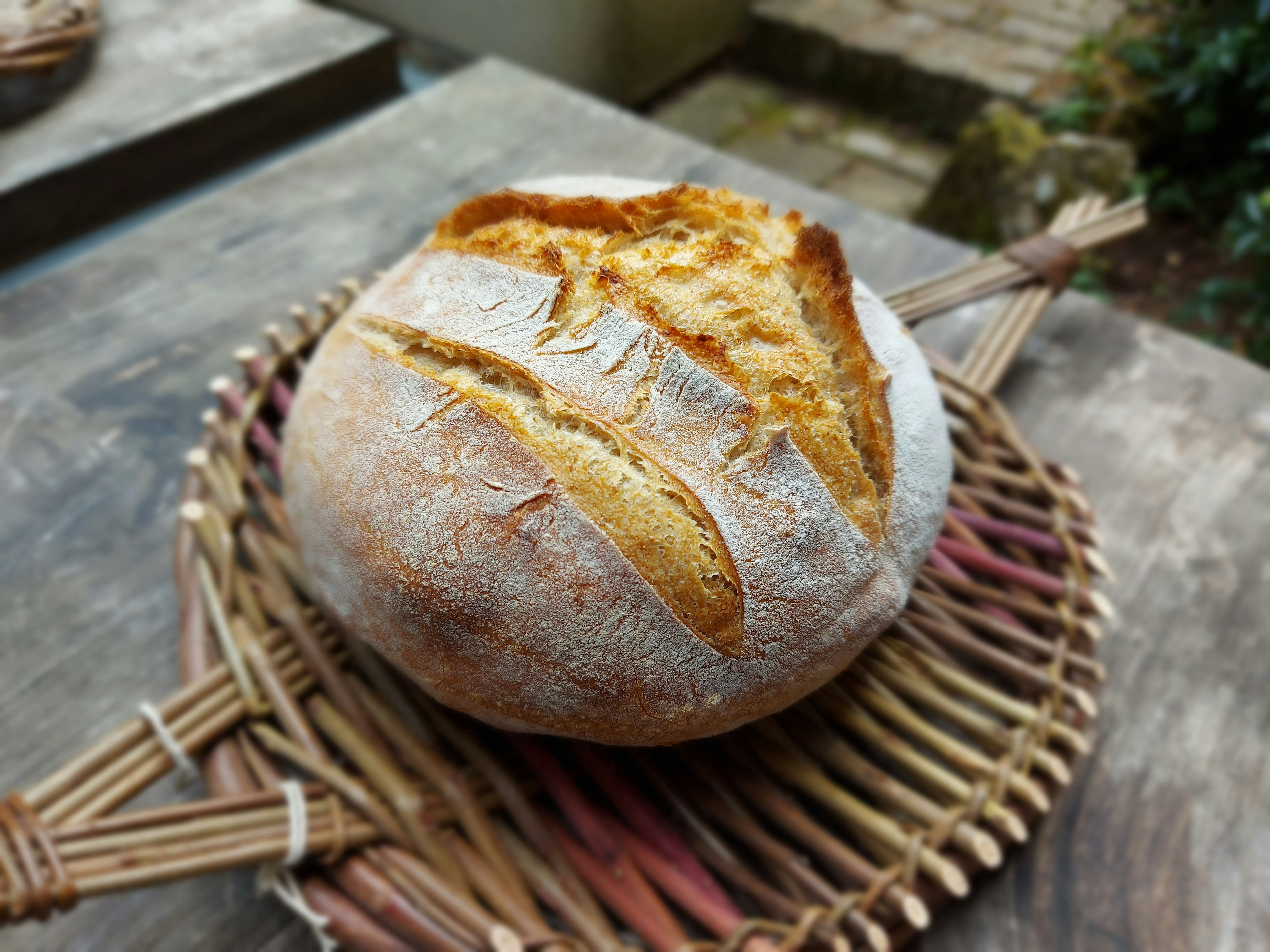 A loaf of bread on a wicker basket photo – Free Bread Image on Unsplash