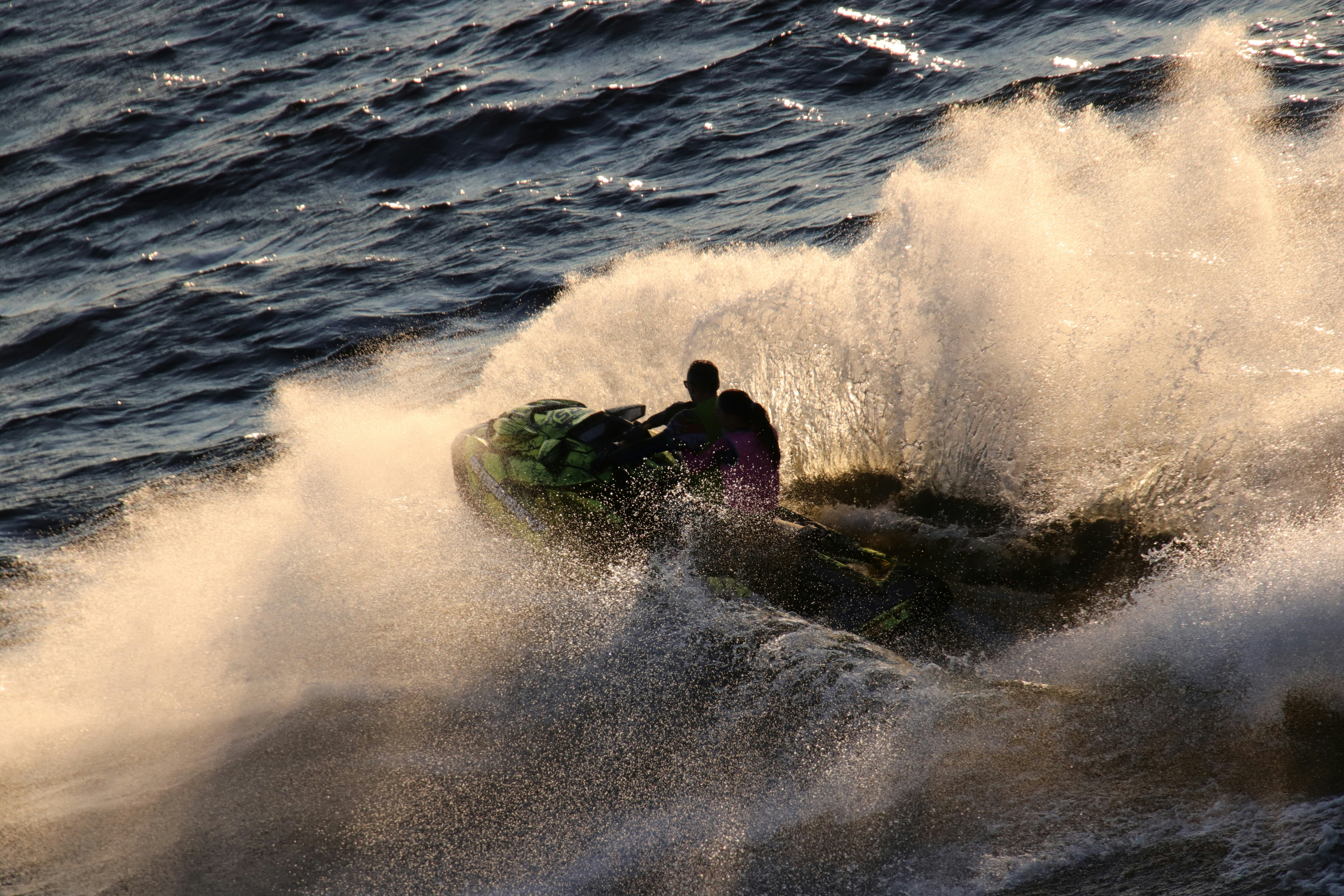 a surfer riding a wave