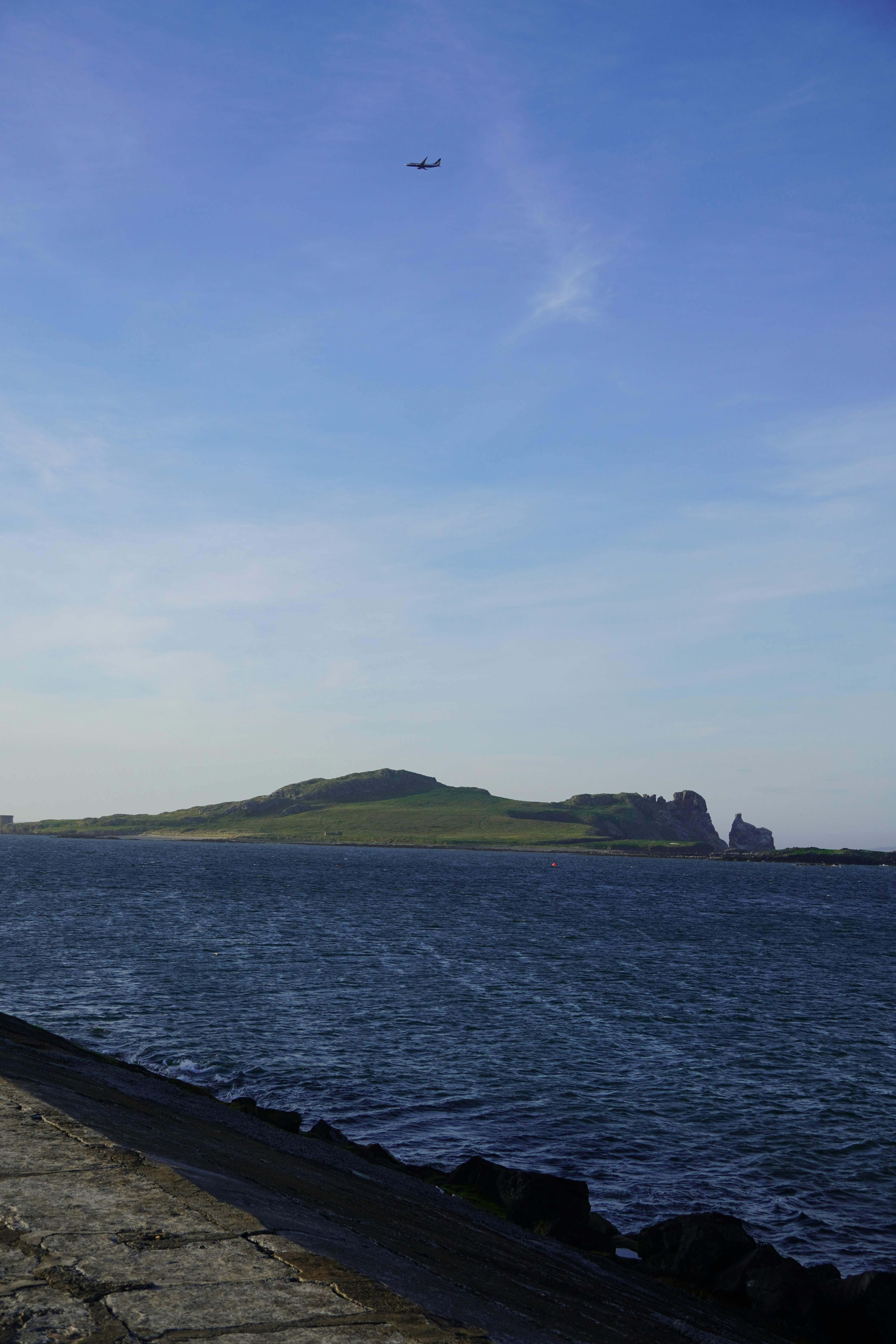 Coastal Ridge Under a Clear Sky