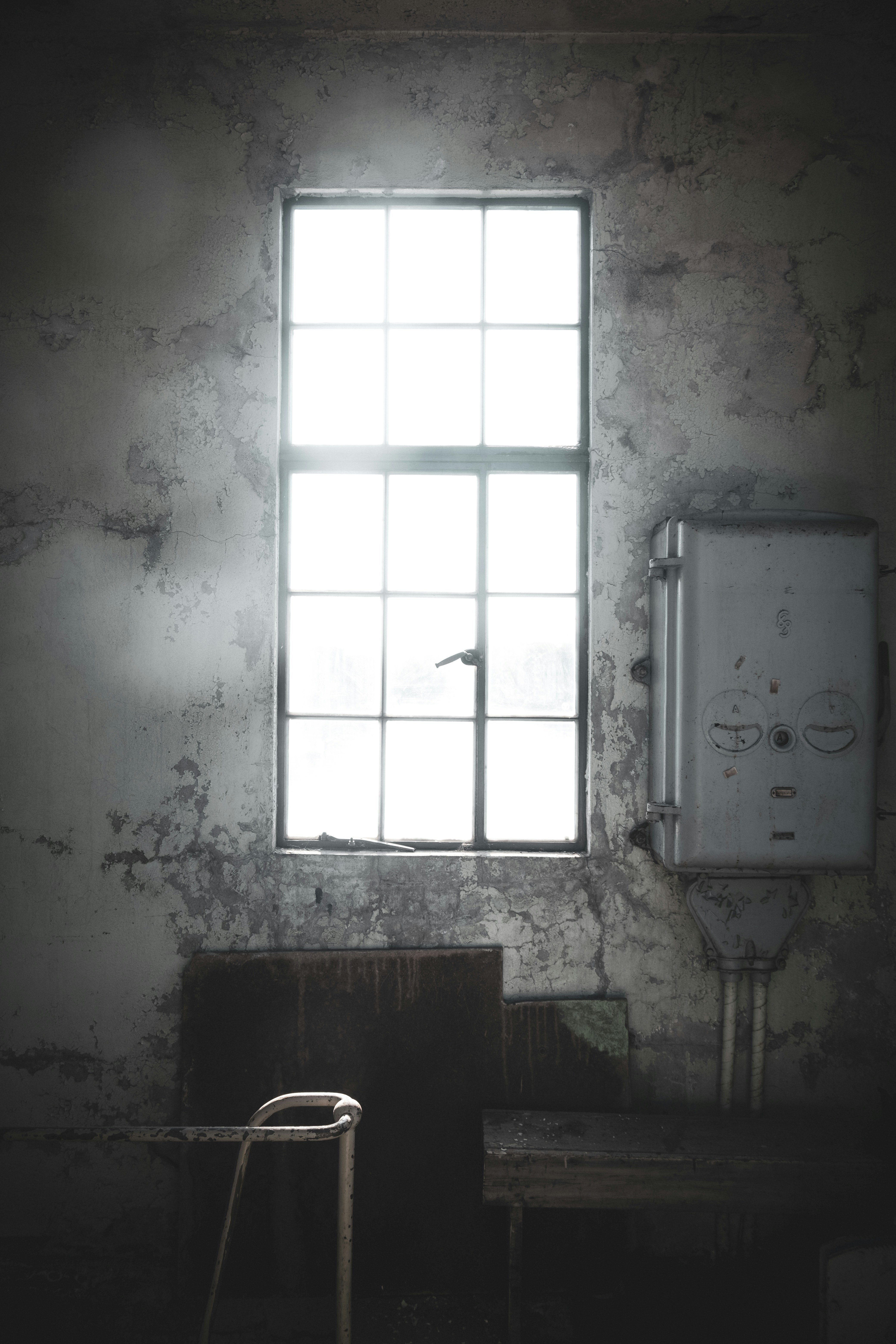 abandoned caretakers room of a bridge