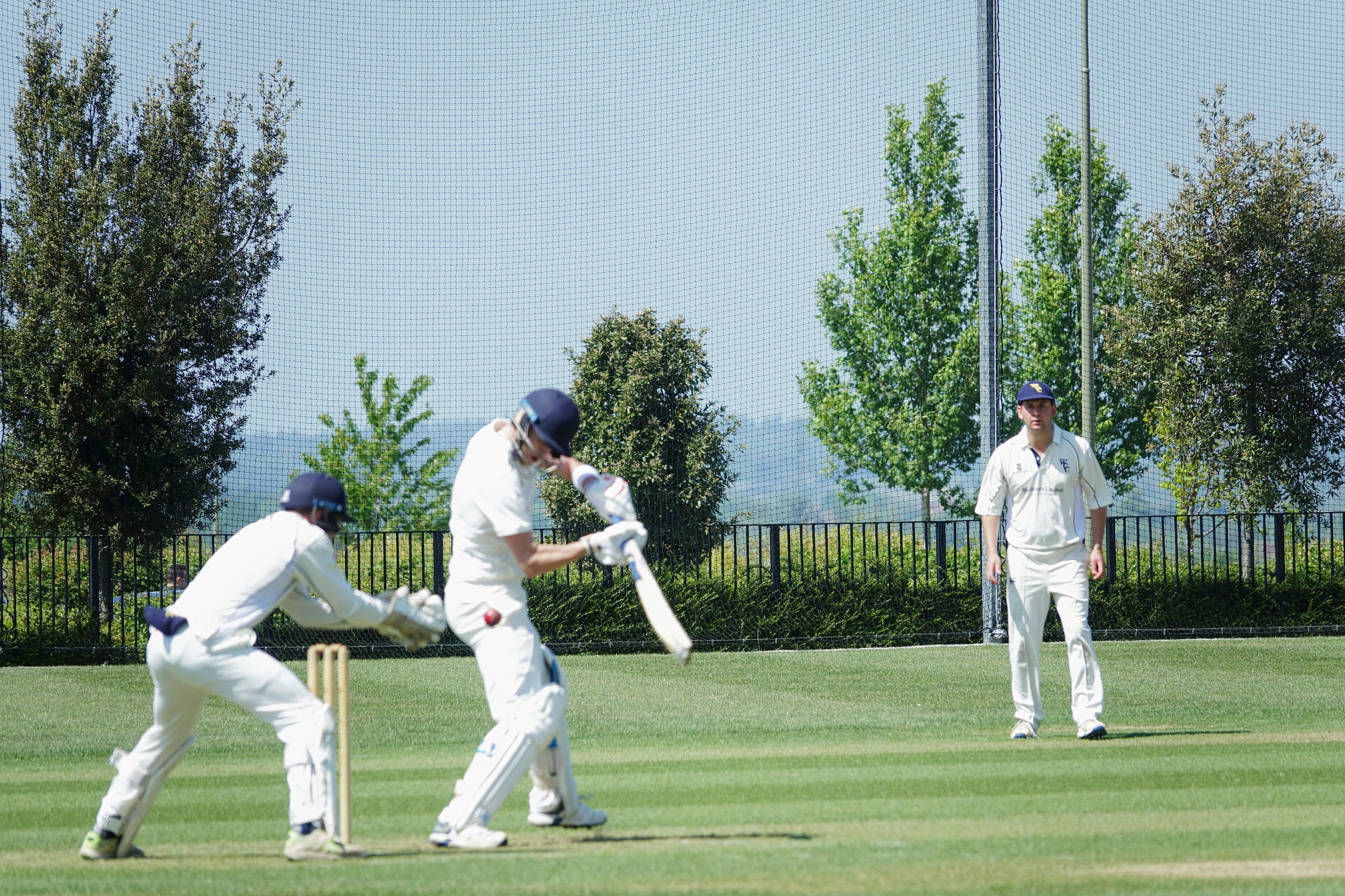 A group of men playing a game of cricket photo – Free Human Image on ...