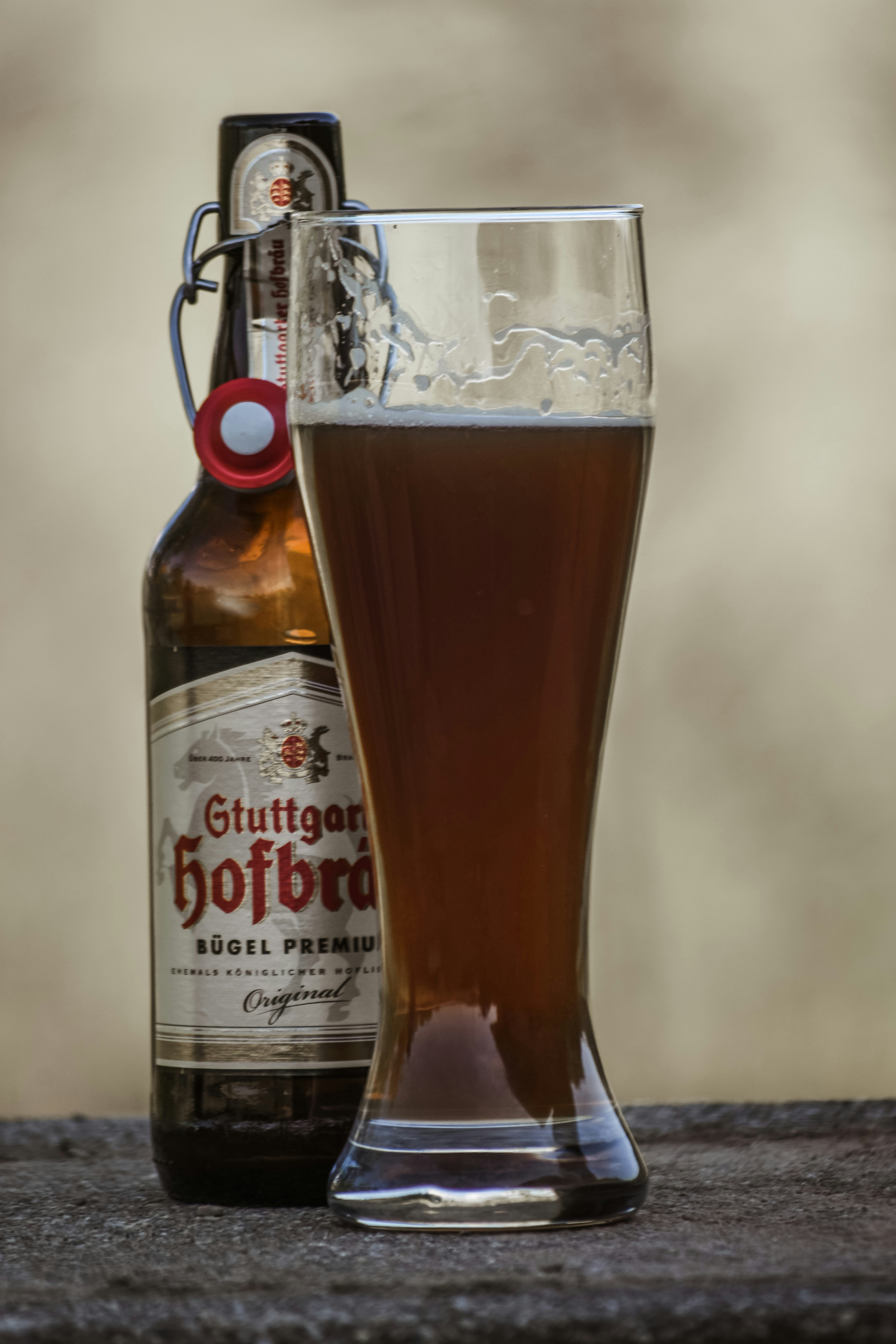 Swing-Top Hofbrau and the Tall Glass: A Quiet Craft Beer Still Life