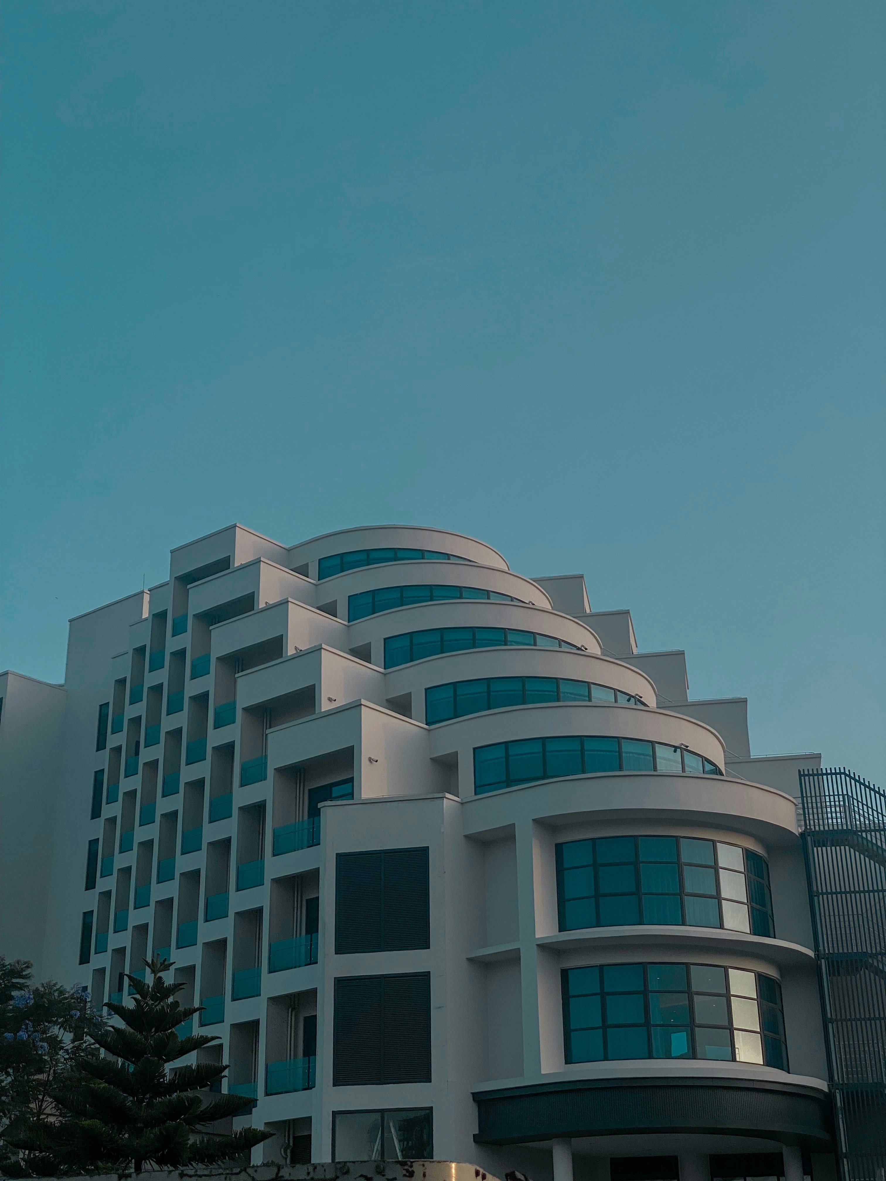 Skylight Hotel, Addis Ababa, Ethiopia | a large white building with lots of windows