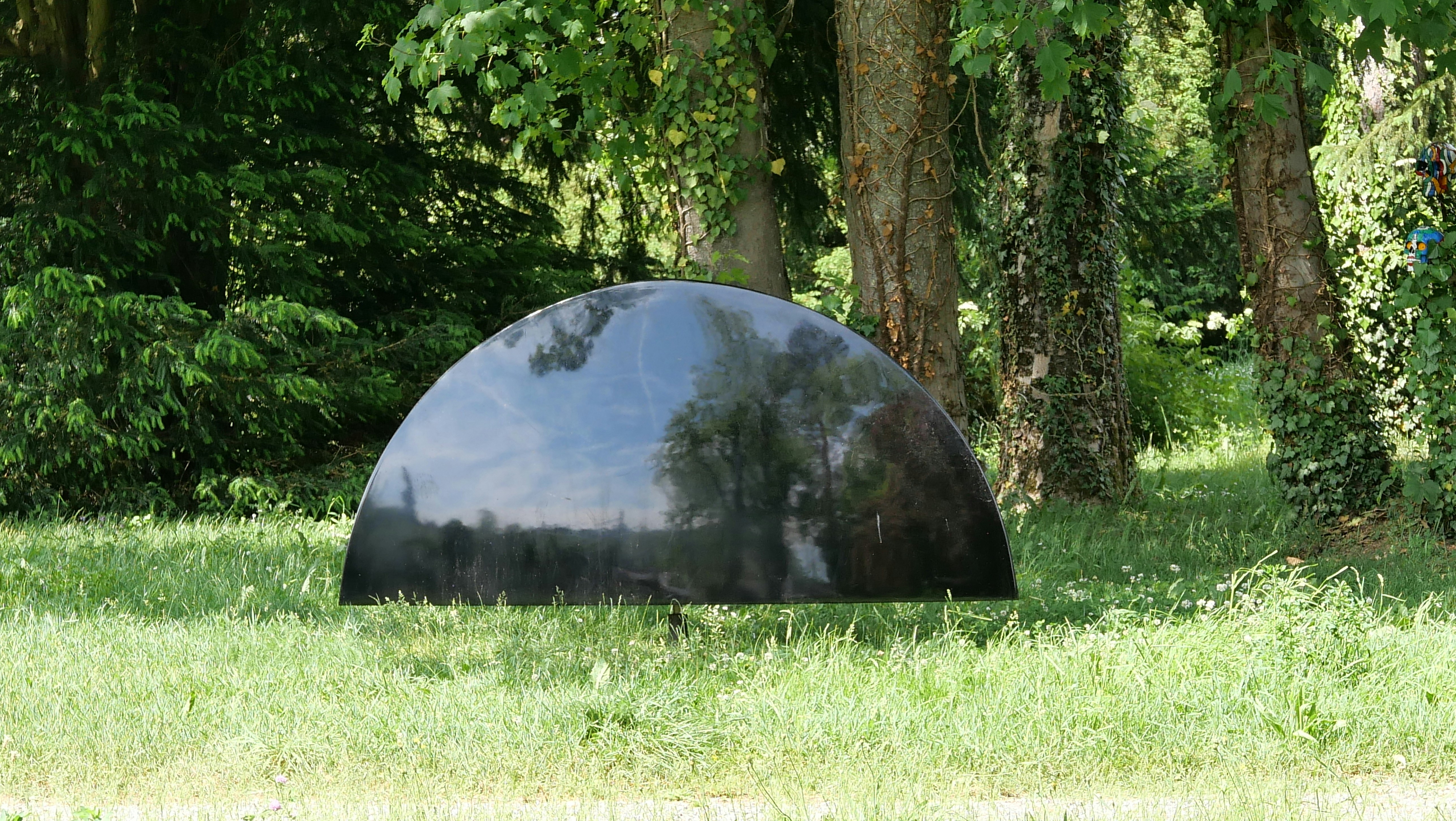 The Meadow's Black Mirror: A Dome of Quiet Reflection