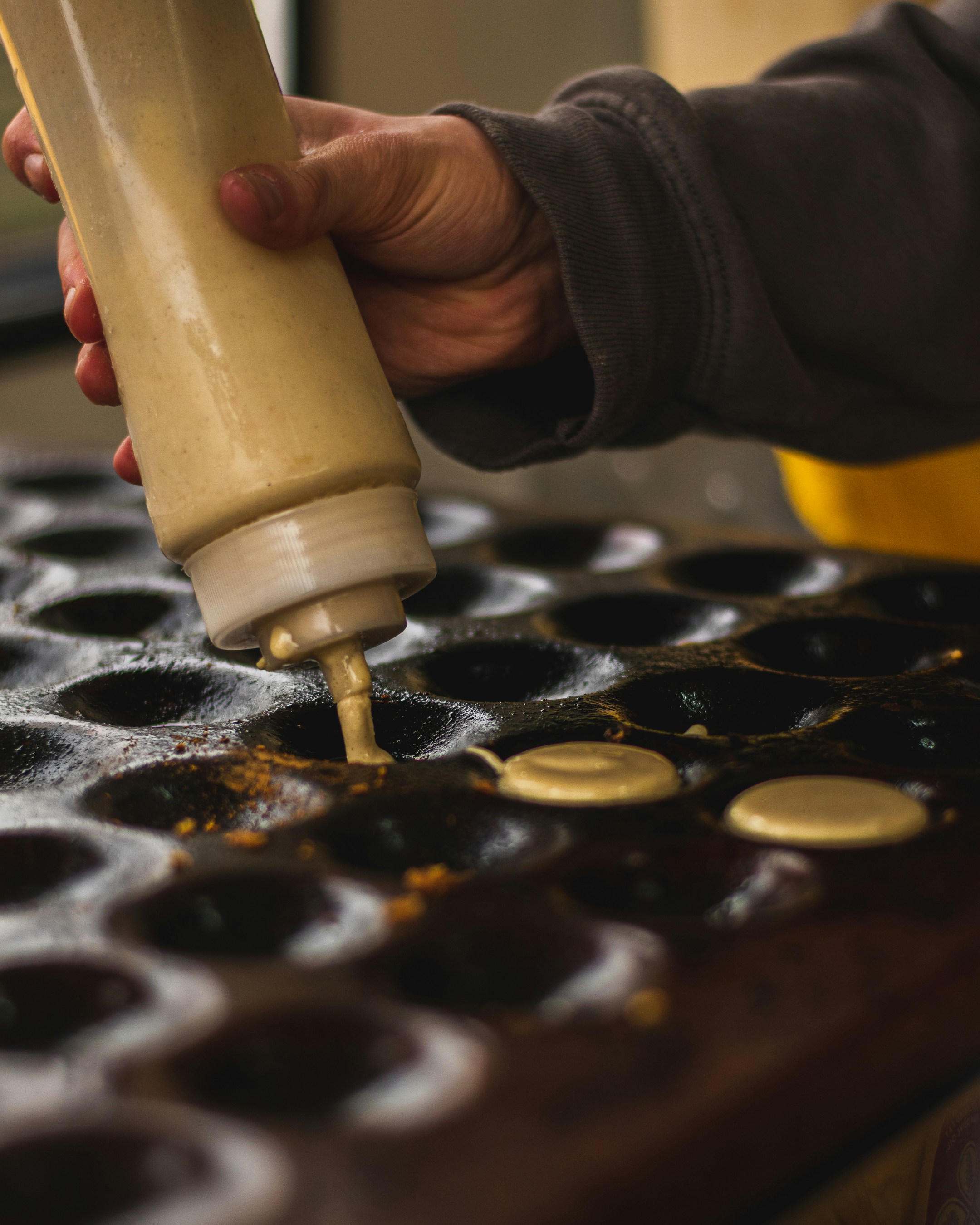 Icing the Mold: A Pastry Drop Drips into a Takedown Mold