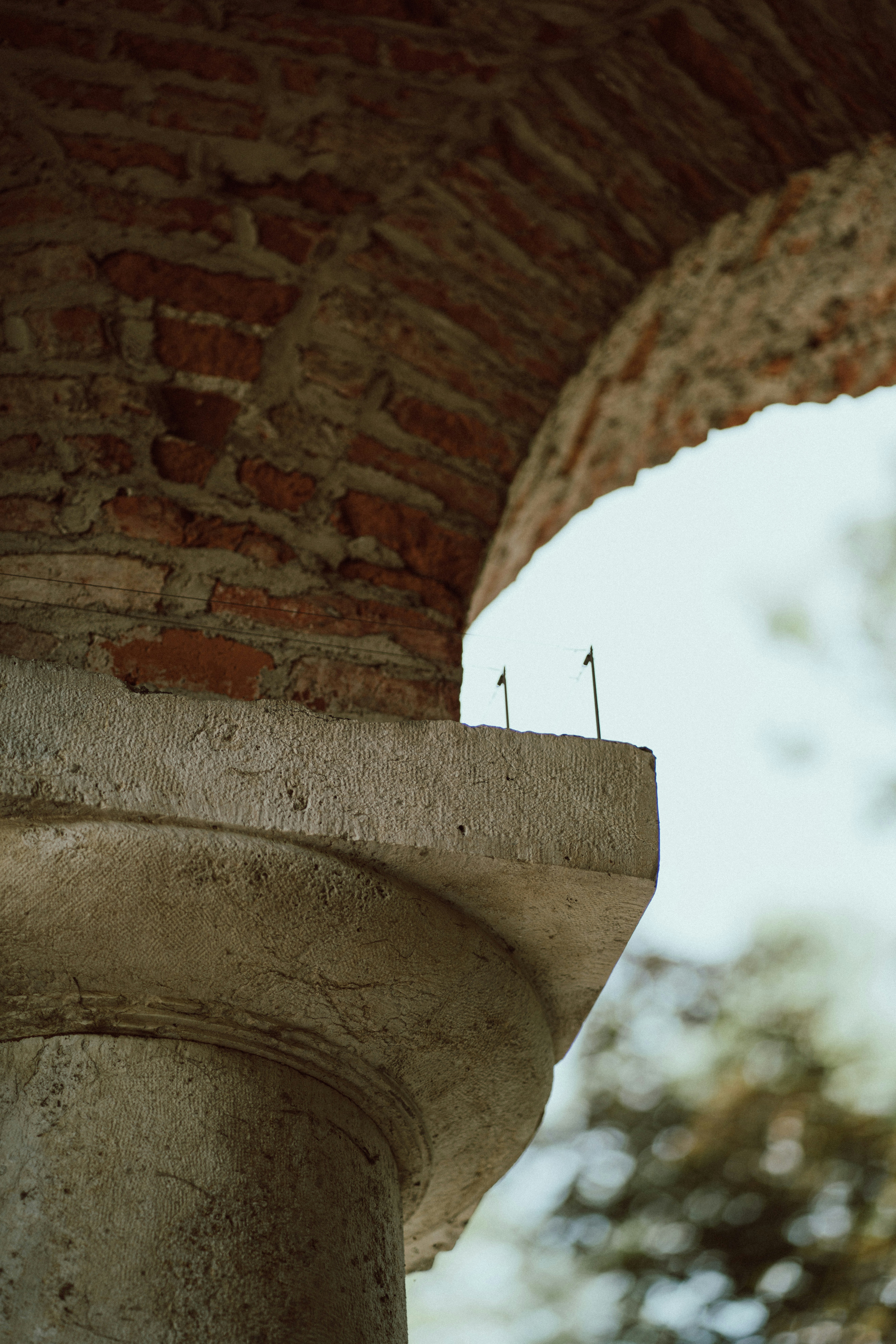 A bird perched on top of a stone pillar photo – Free München Image on ...