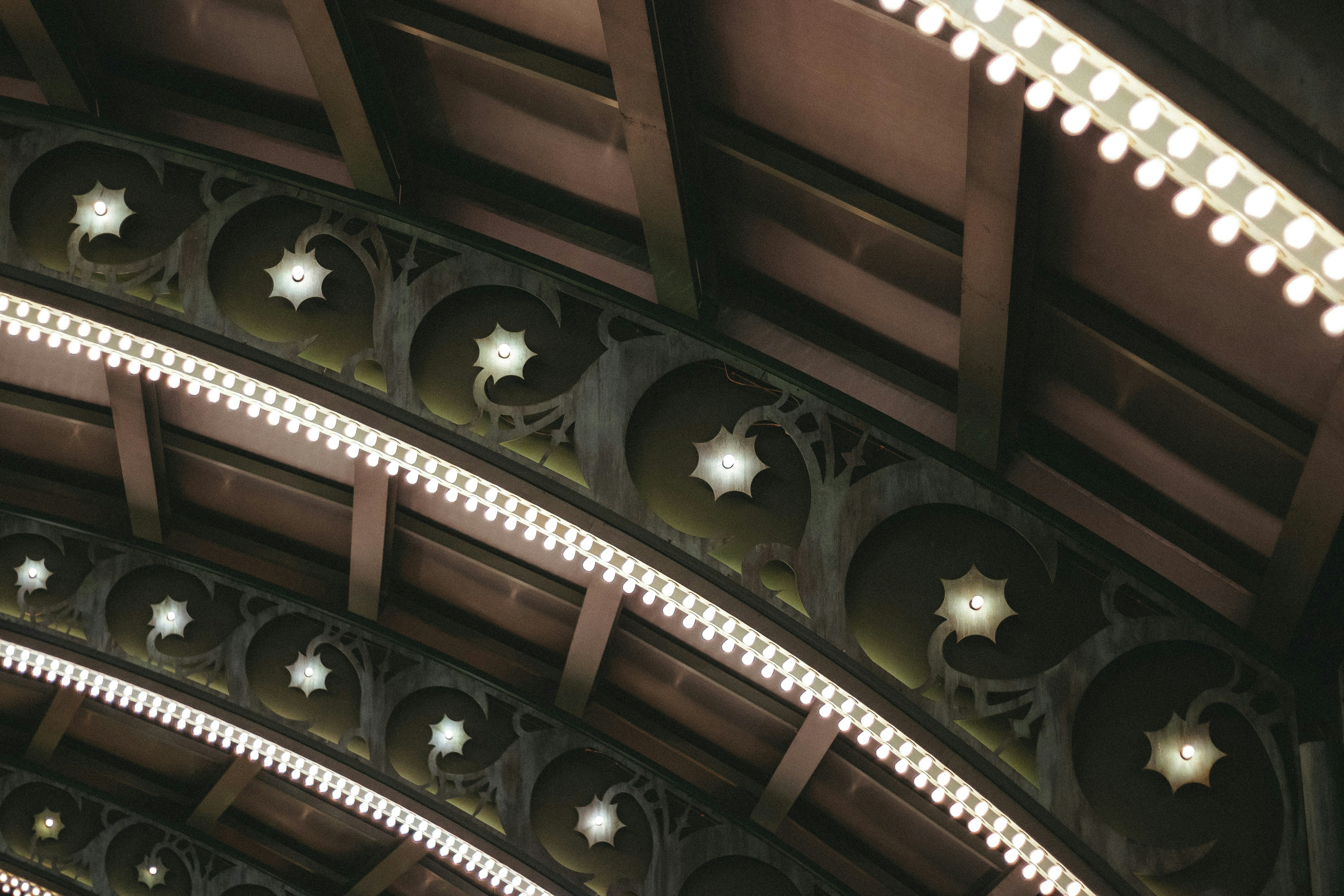 Curved Veins of Light: Arches Woven with LED Lattice
