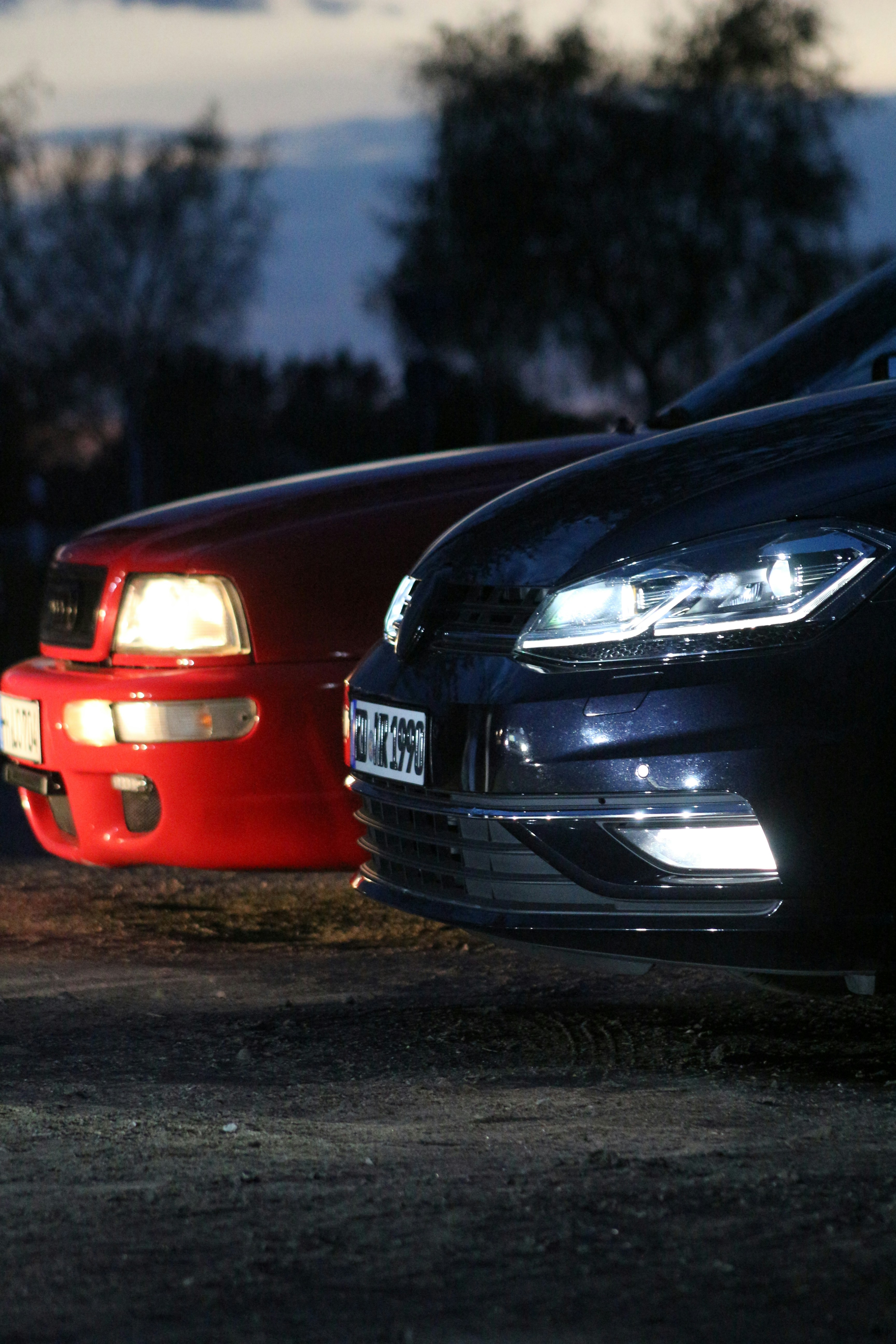 Dusk Duel: A Clash of Automotive Legends