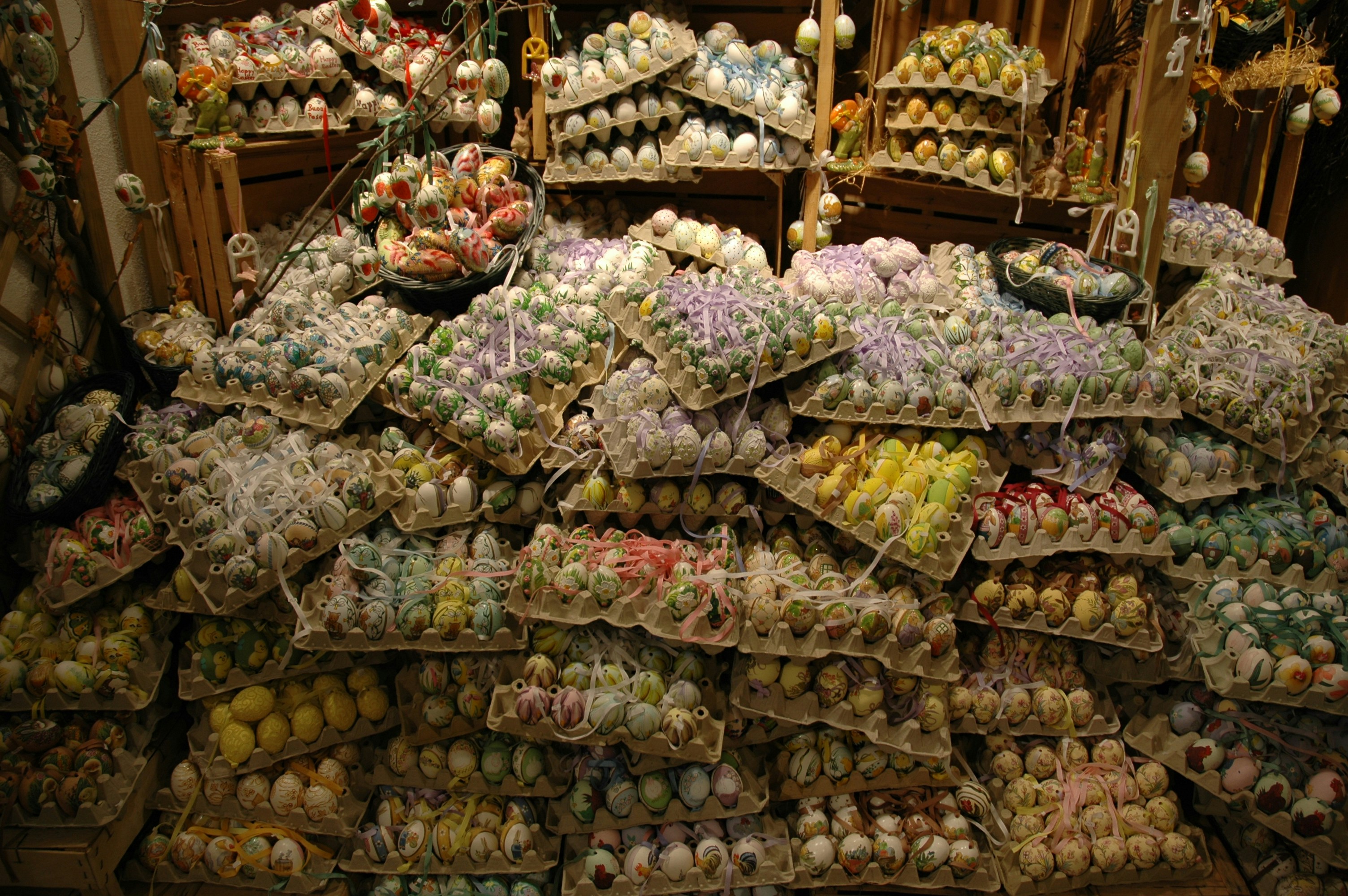 a large display of many different types of candies