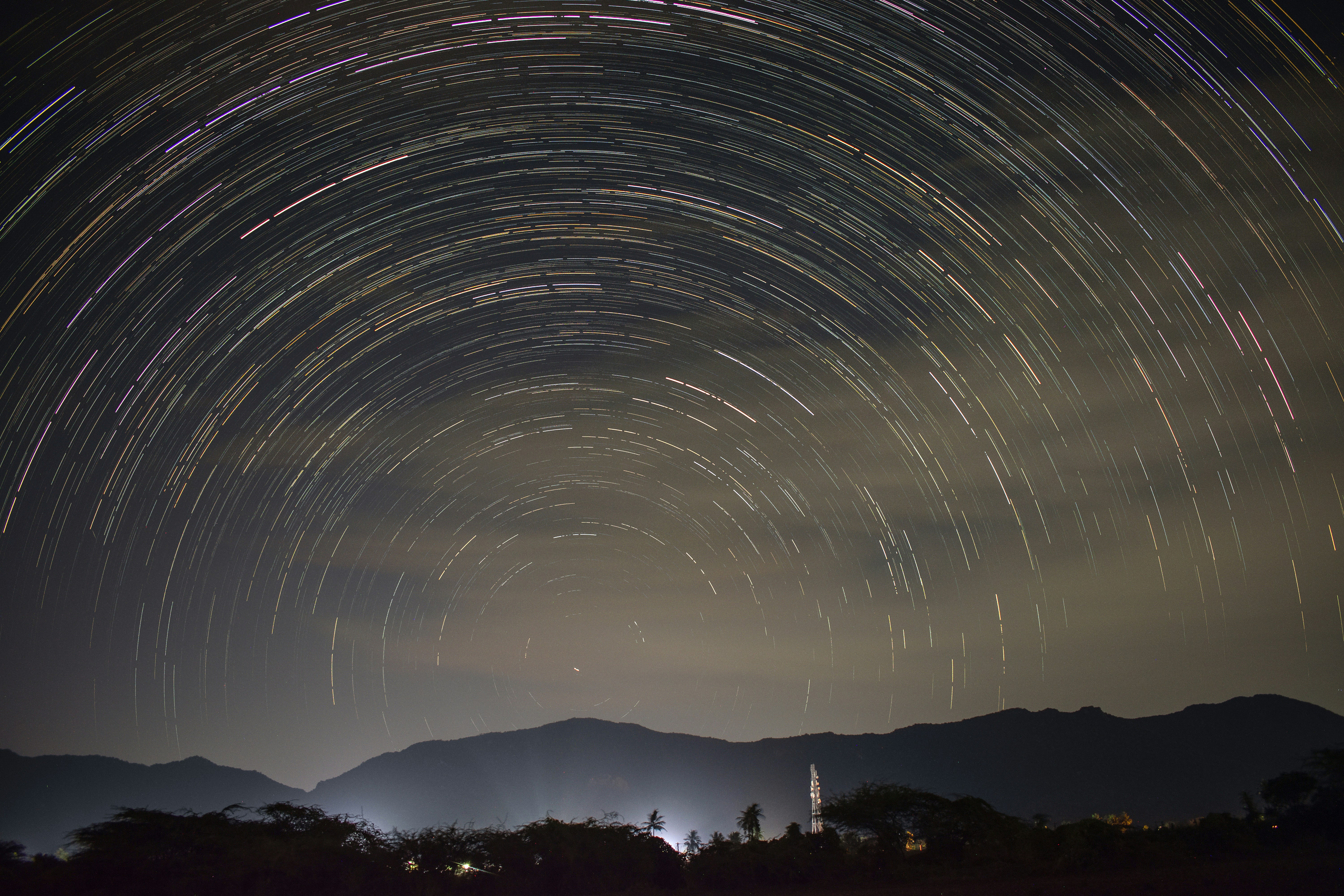 Foto zum Thema Eine Sternspur ist am Nachthimmel zu sehen – Kostenloses ...