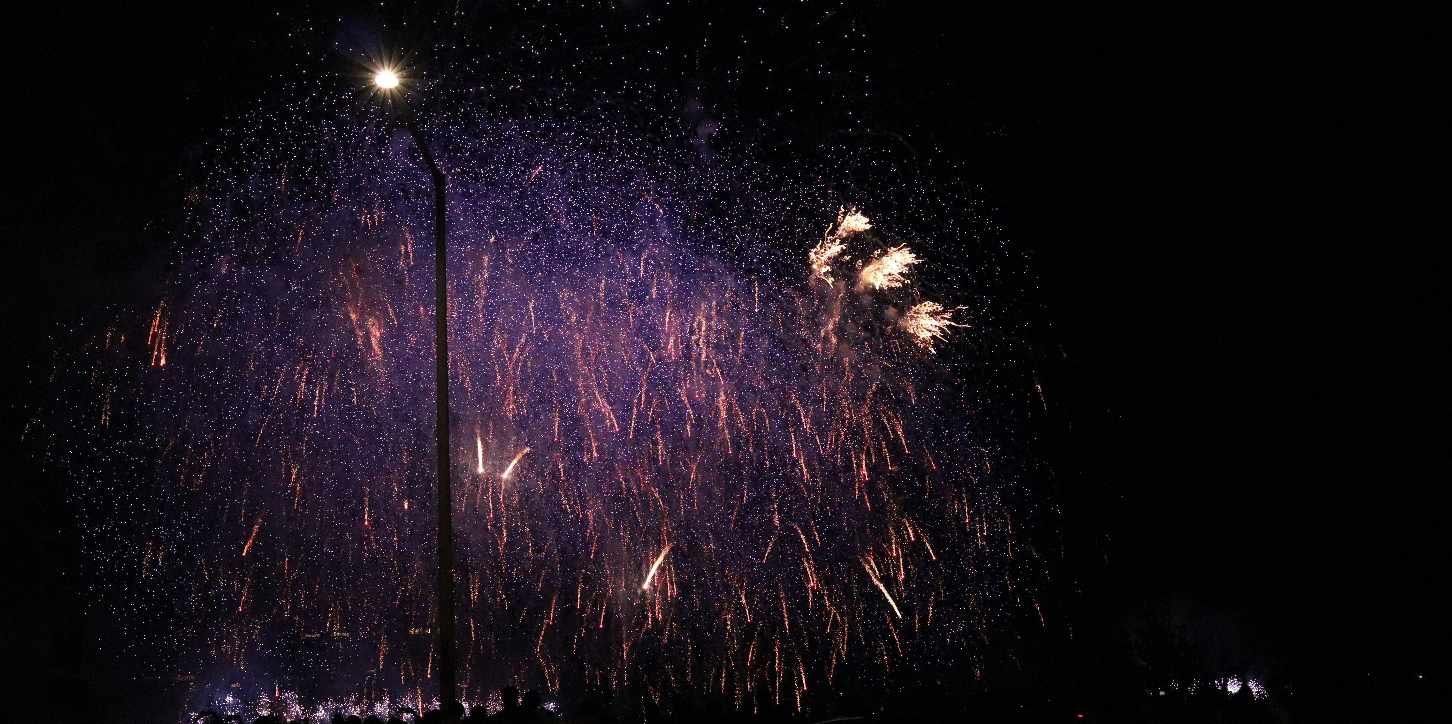 Fireworks are lit up in the night sky photo – Free Grey Image on Unsplash