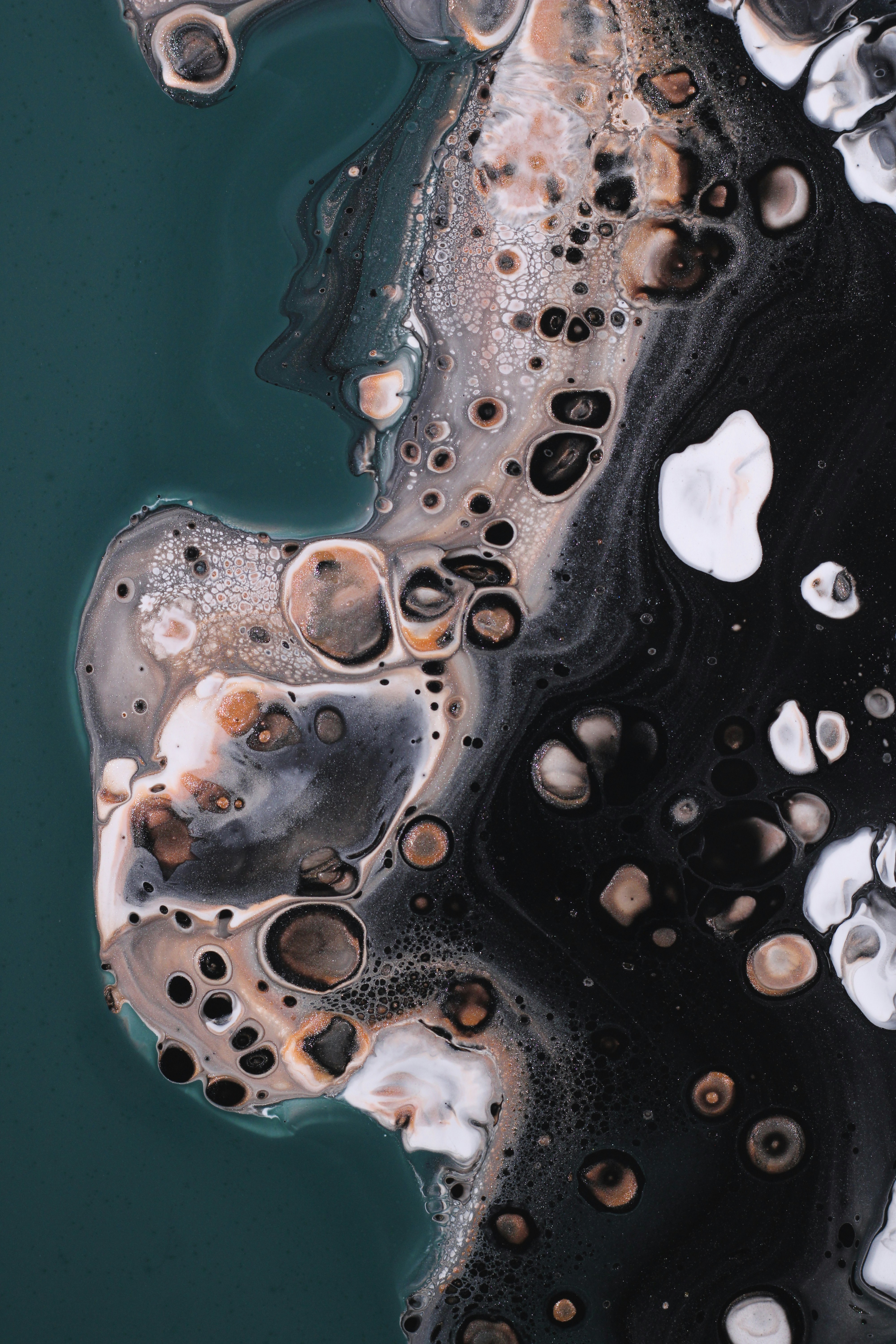 Earthy Orbits: Curves, Bubbles, and Pebbles on a Fluid Canvas