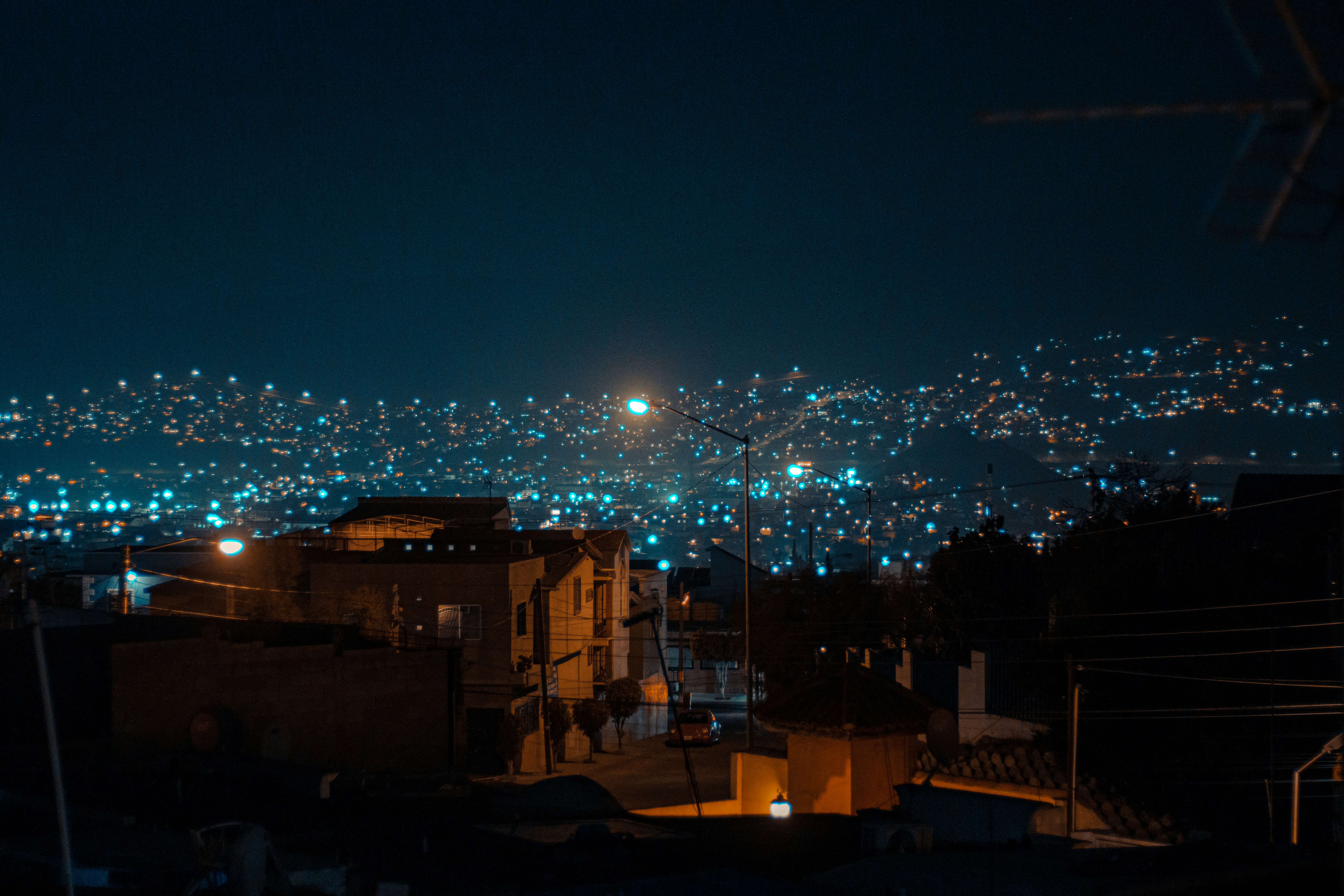Lanterned Hills: A Quiet City Glow Beneath Velvet Night