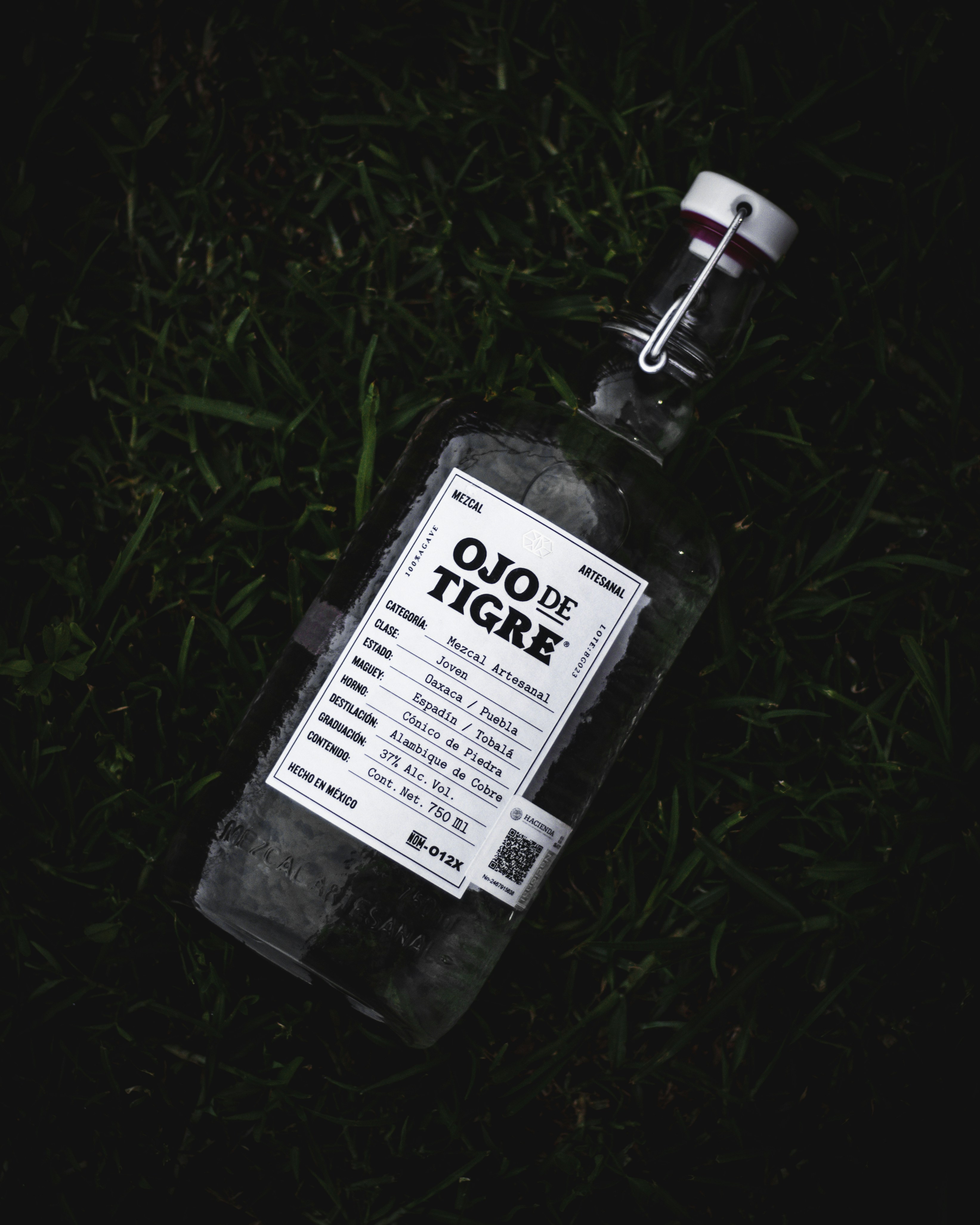 Midnight Spirits: A Bottle Lying in the Grass