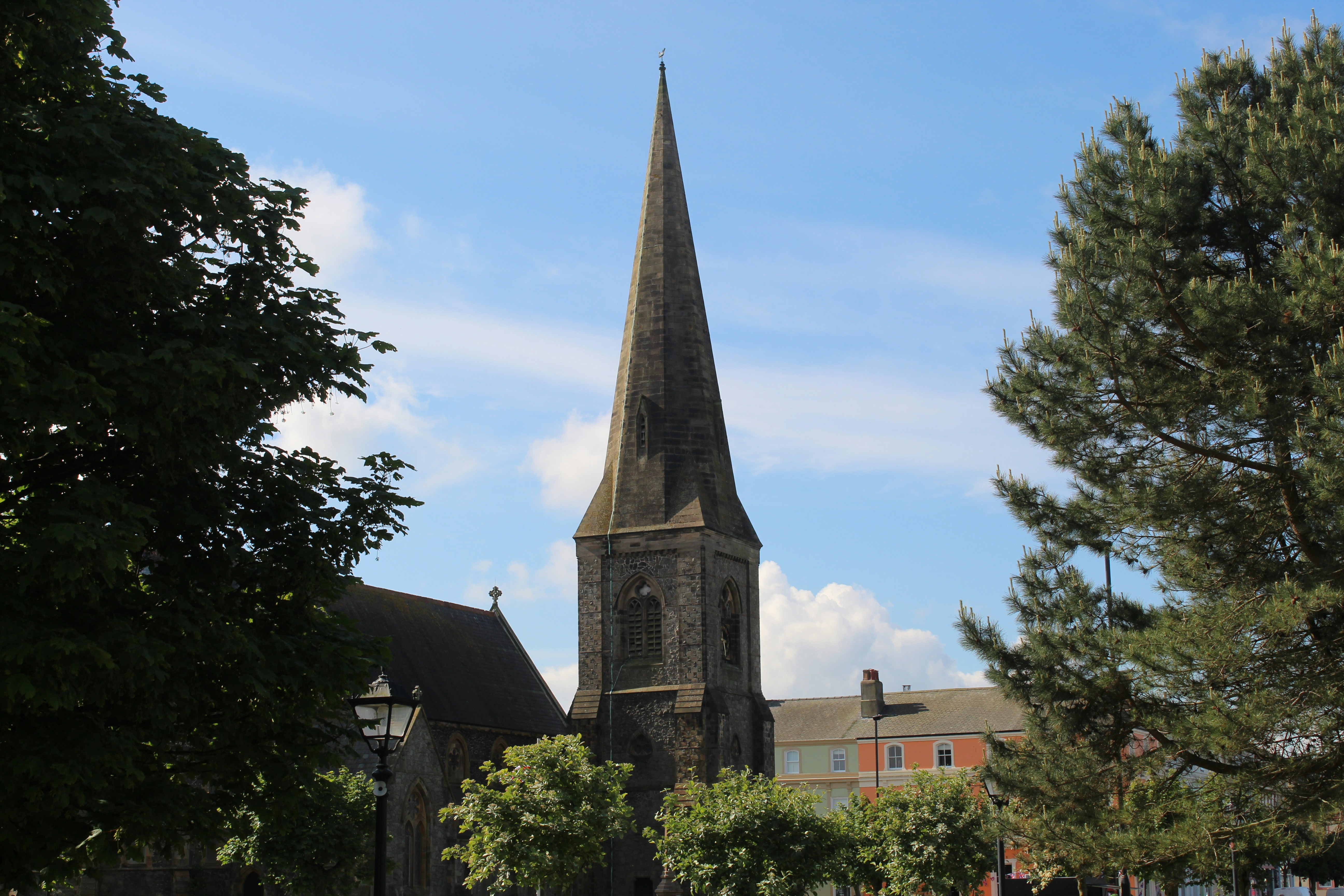 A church steeple with a sky background photo – Free Silloth Image on ...