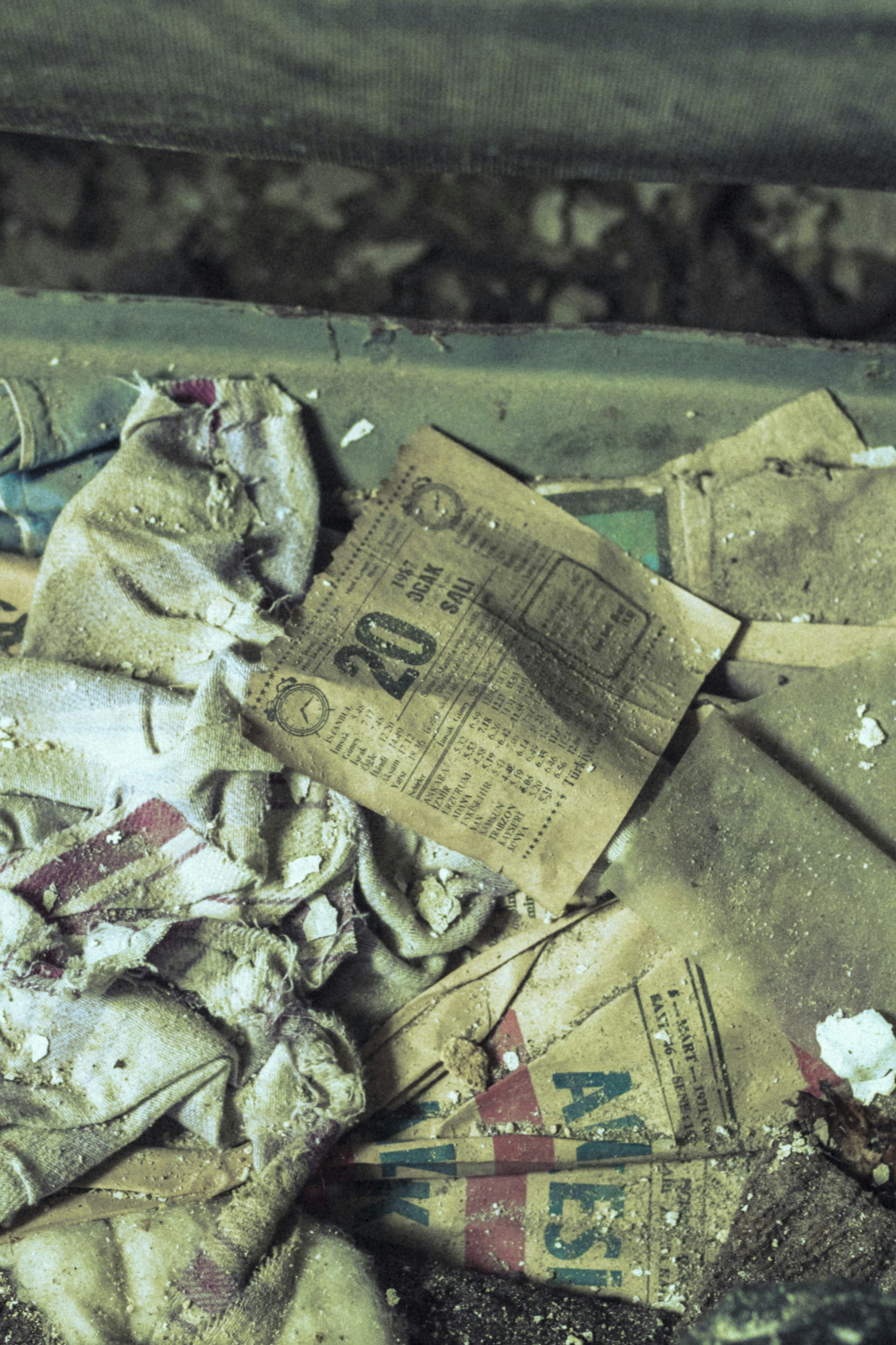 Twenty on the Dump: A Quiet Study in Textile Decay
