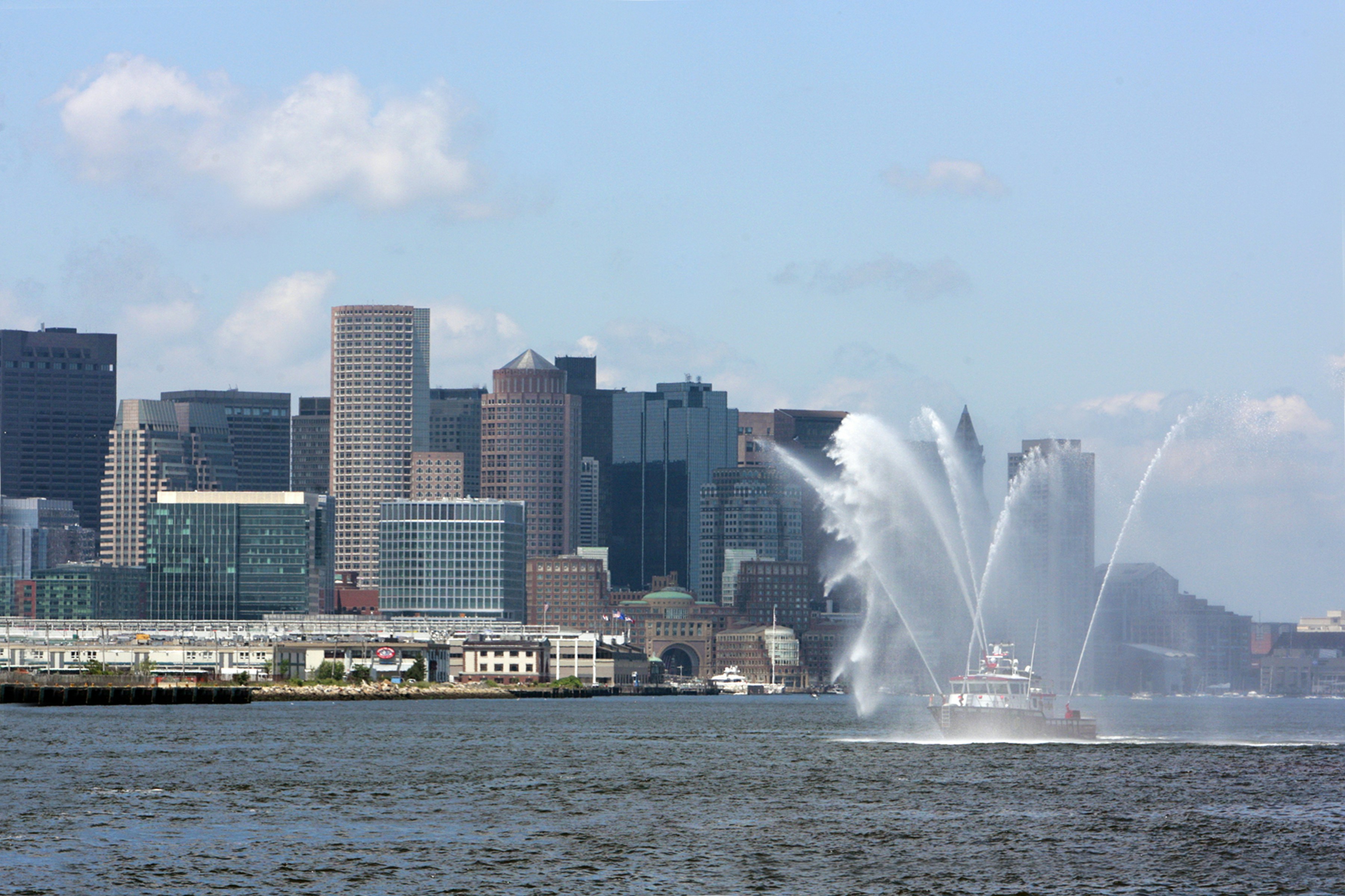 Spouts and Skyscrapers: Harbor Fountains Framing the Modern City