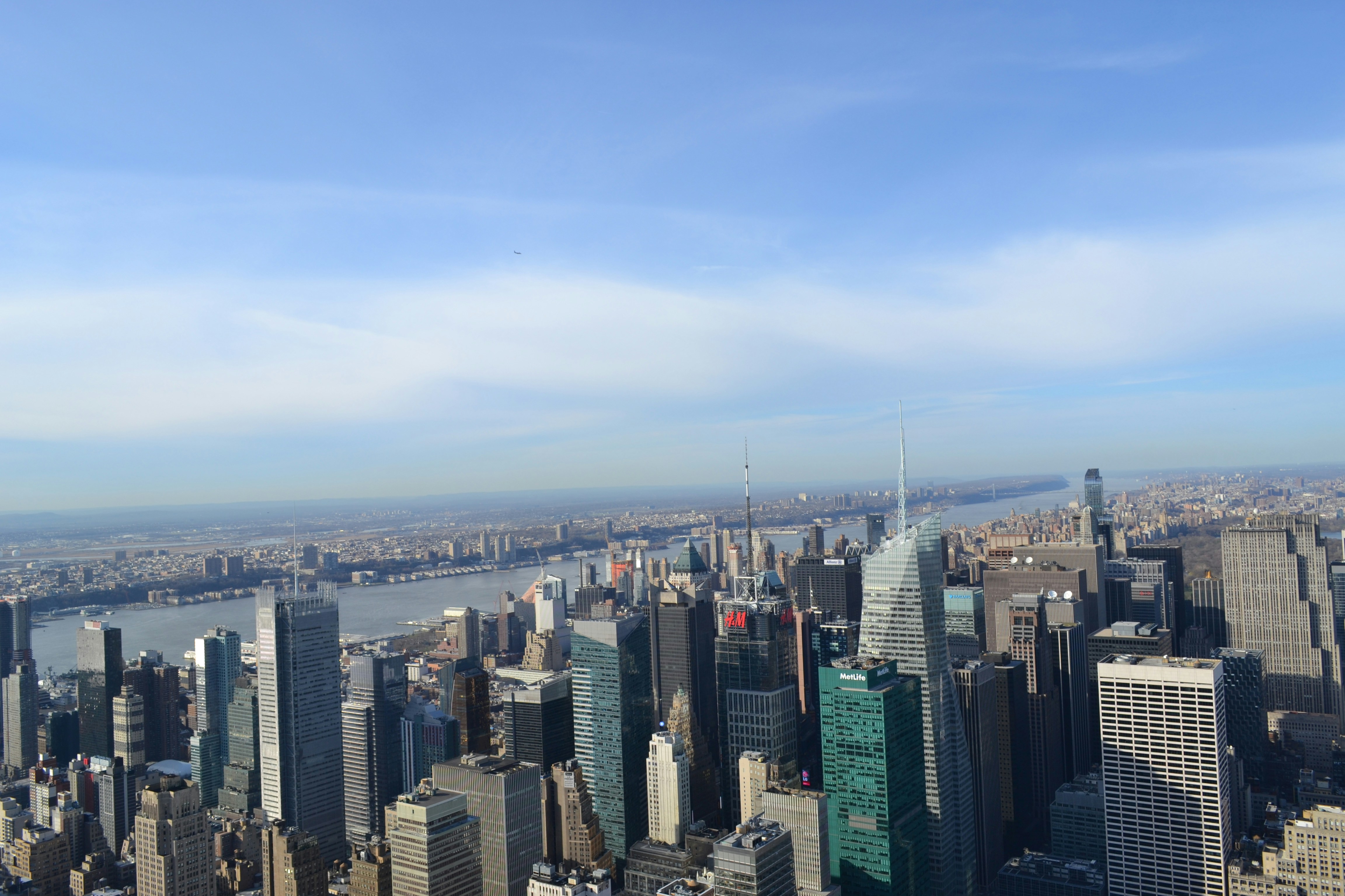 Glass Spine Over the East River: A Bird's-Eye Portrait of Downtown Manhattan