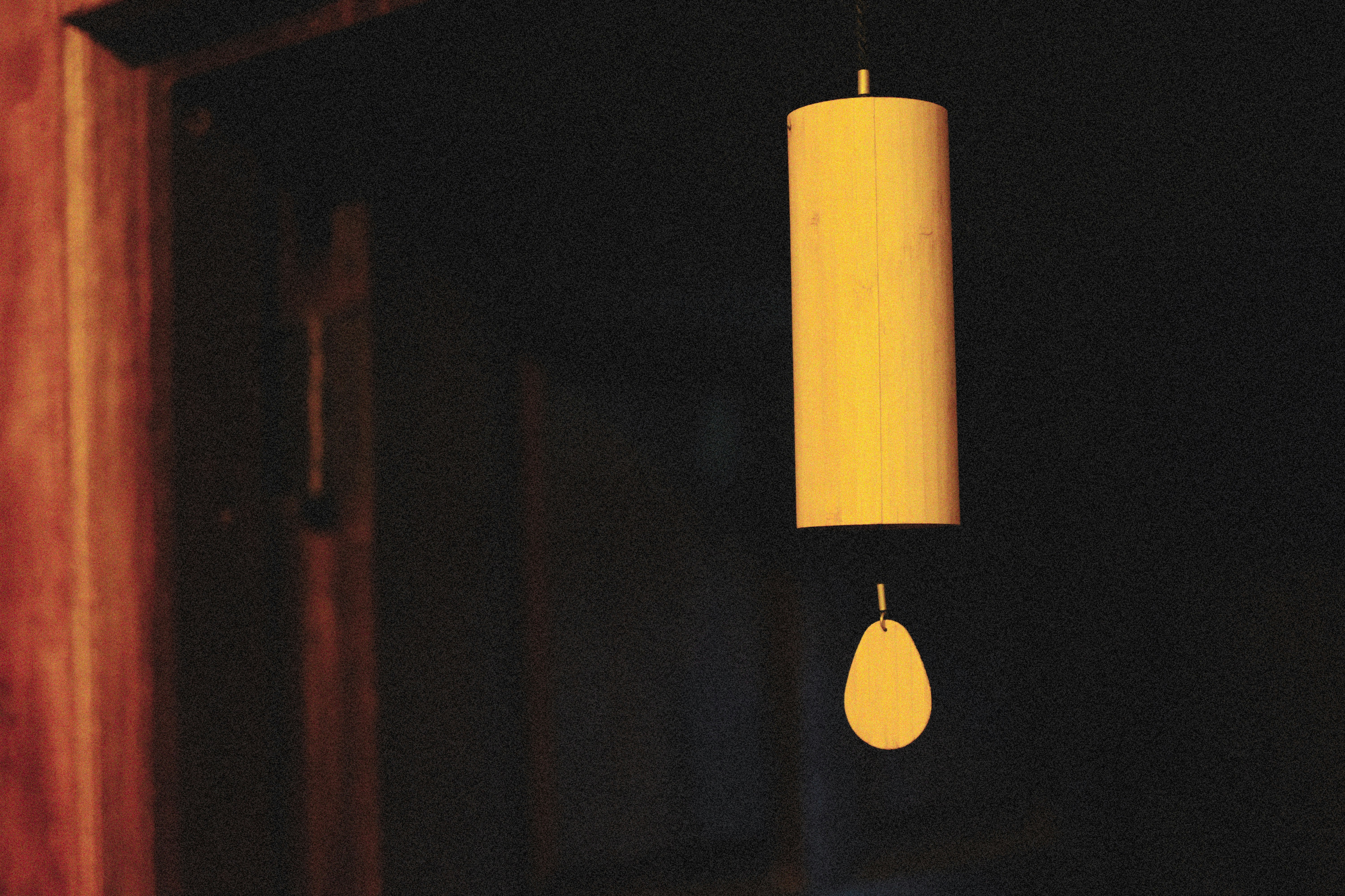 Amber Pendant in a Velvet-dark Interior