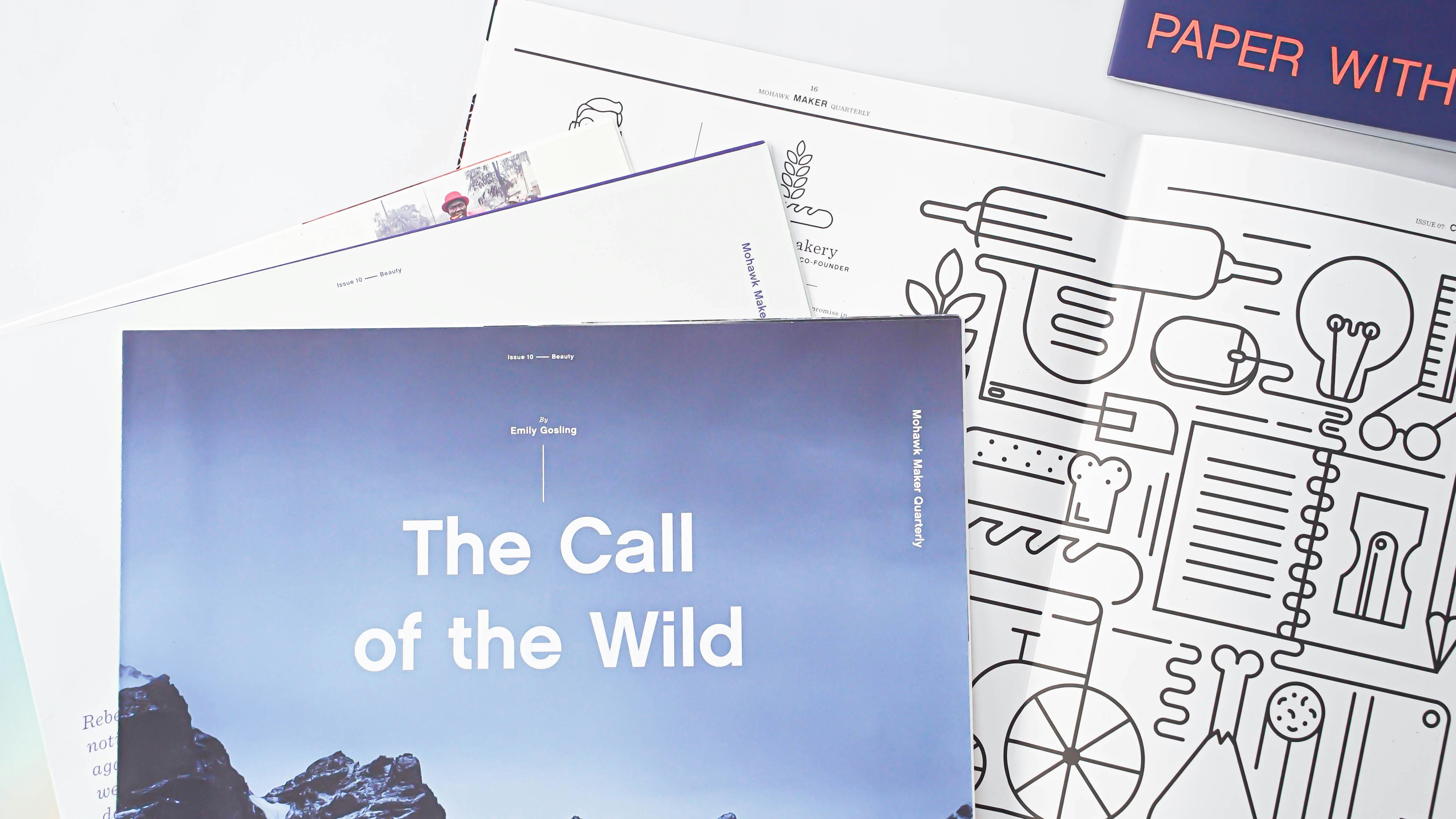 Call of the Wild on a Quiet Desk Amid Technical Drawings