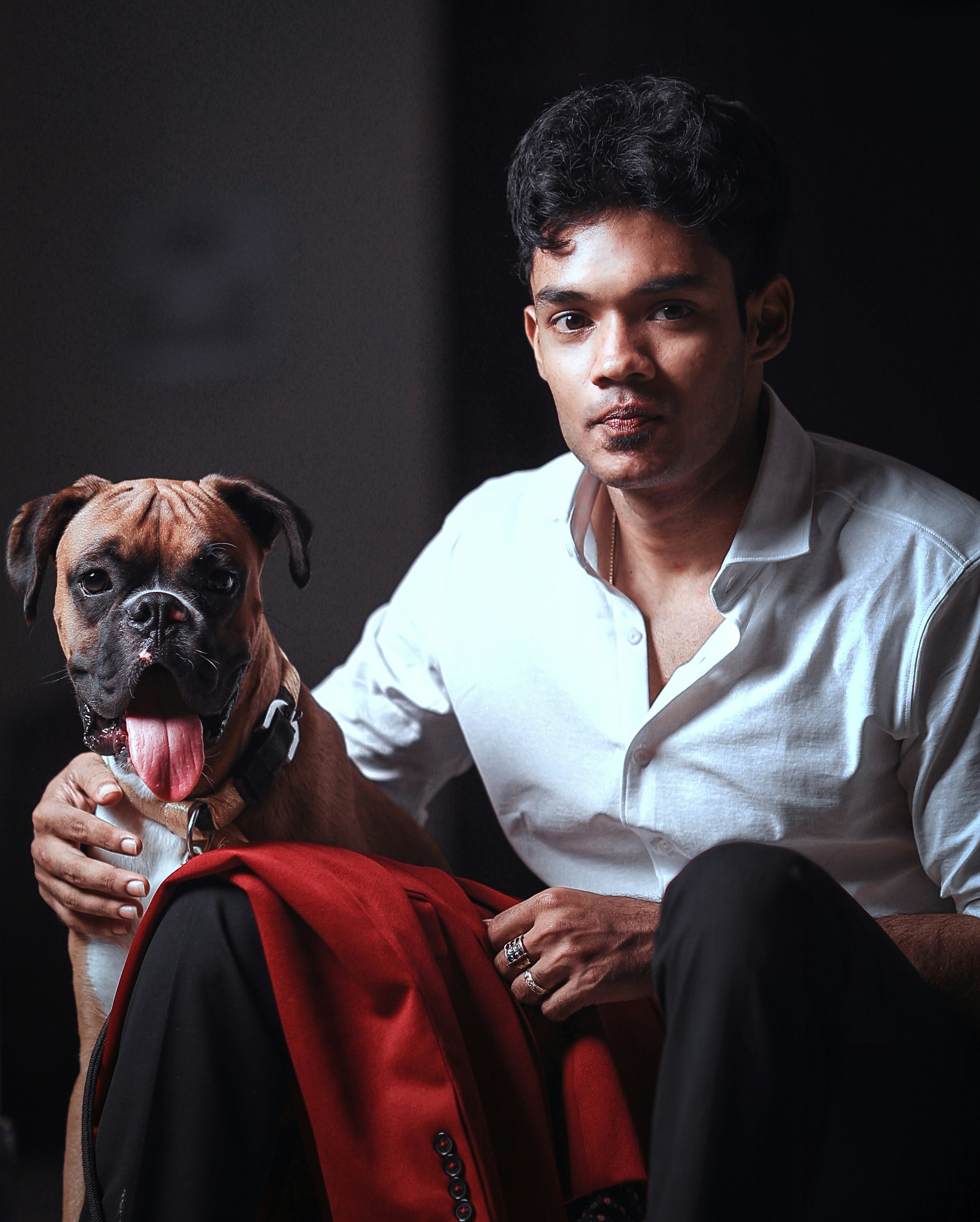 Portrait with a Loyal Companion: A Quiet Moment of Bond