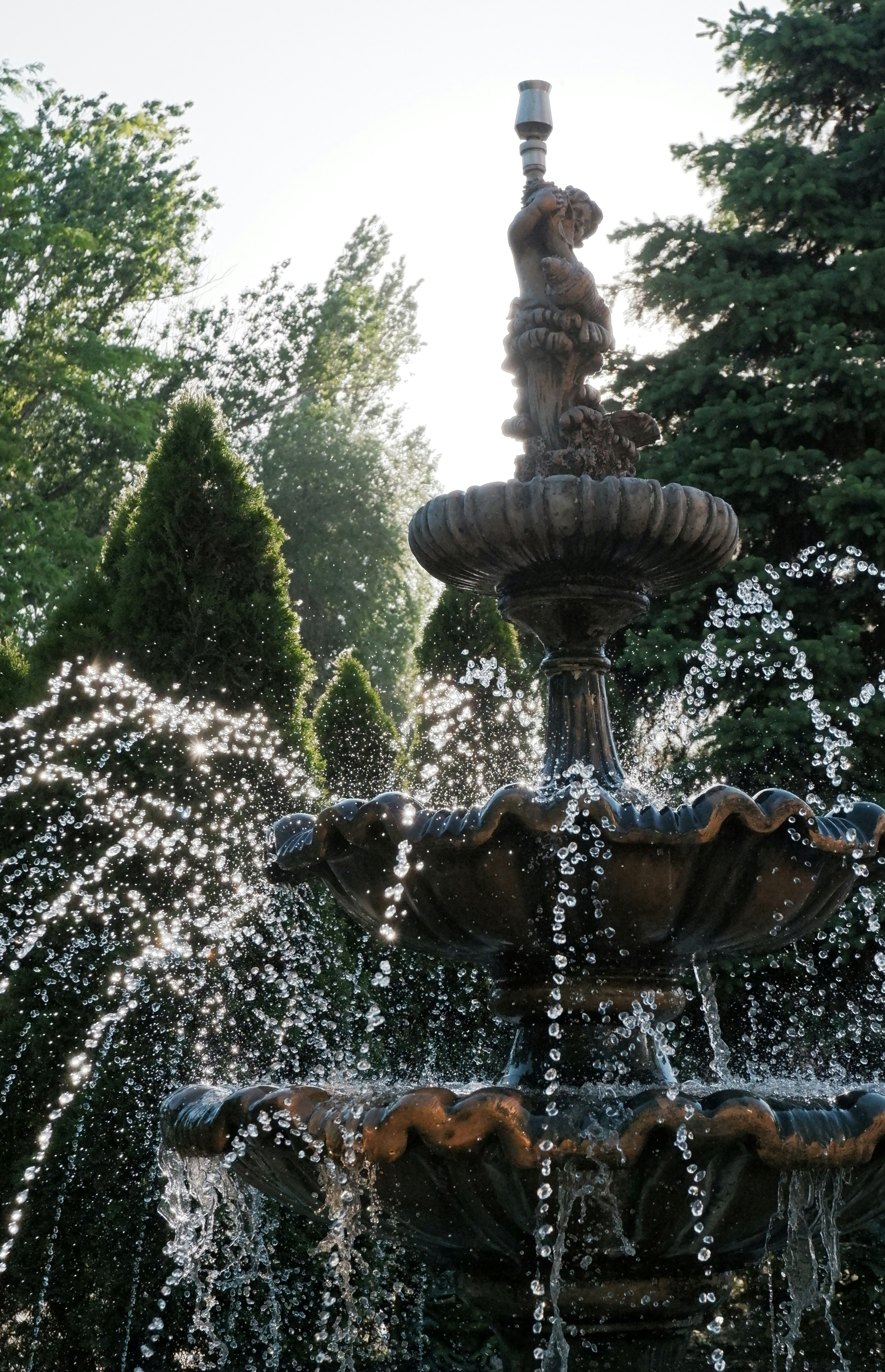 A fountain with water shooting up photo – Free Фонтан Image on Unsplash