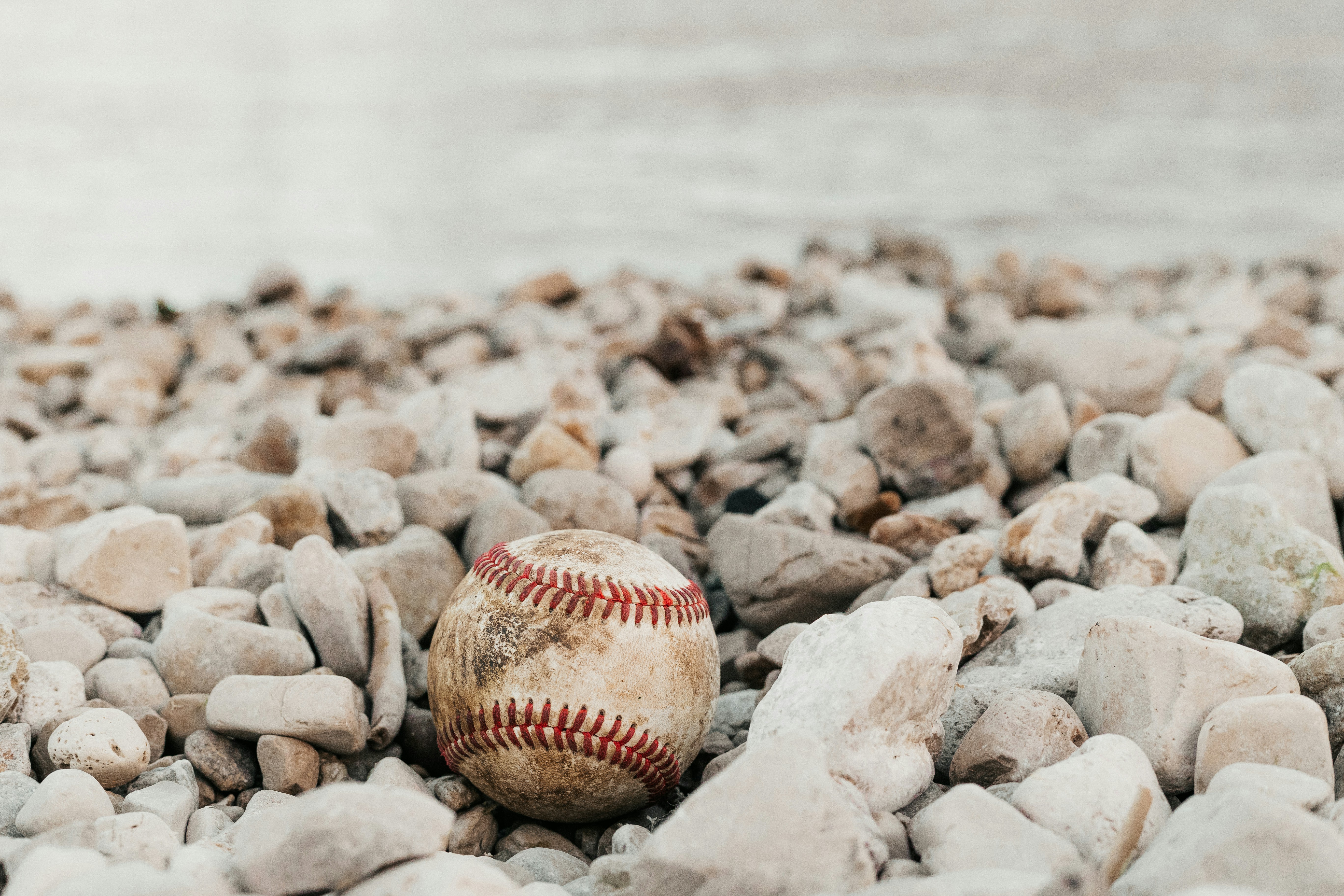 A baseball on a field of rocks photo – Free Mackinac island Image on ...