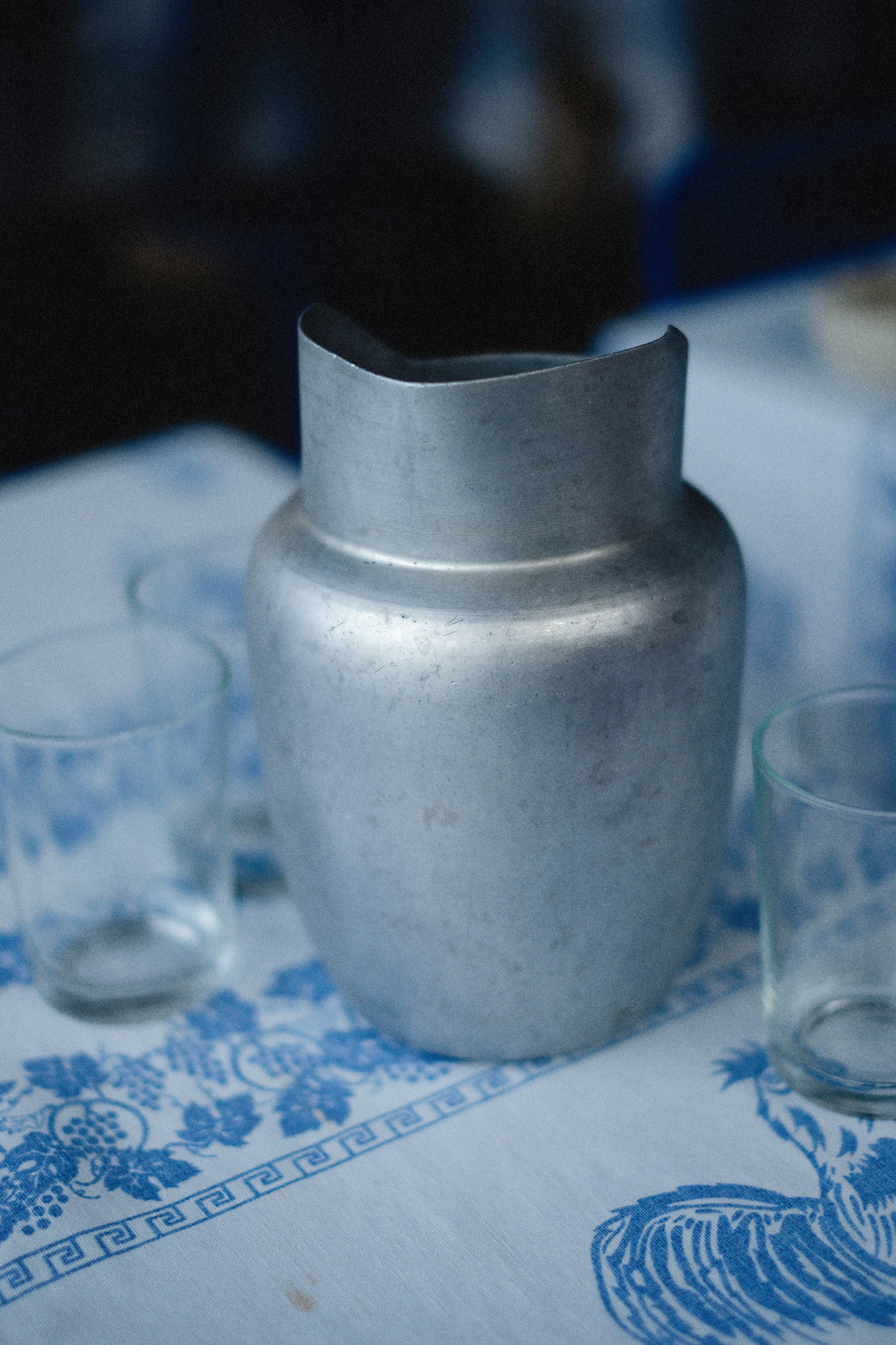 a salt shaker on a table