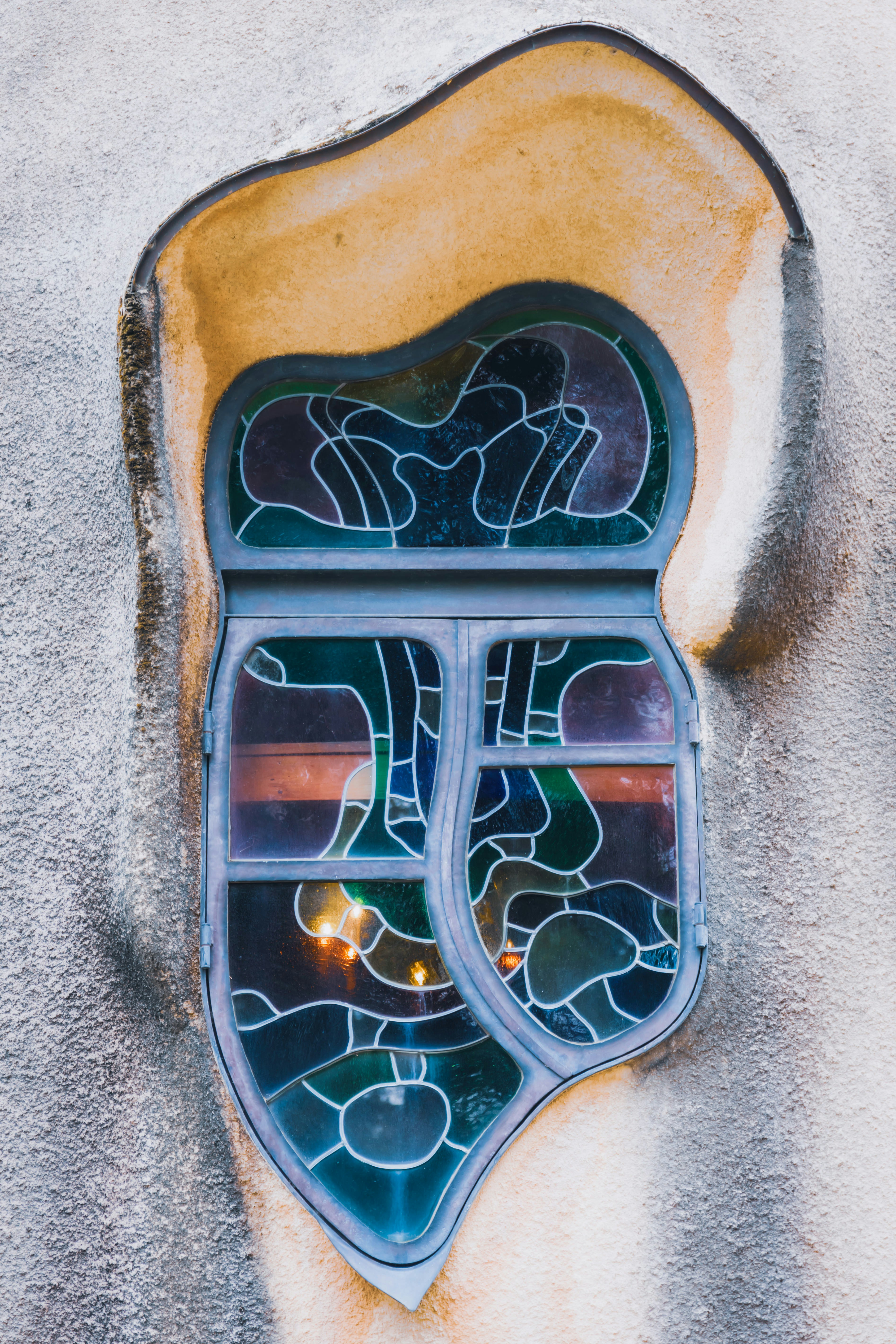 Distorted window.